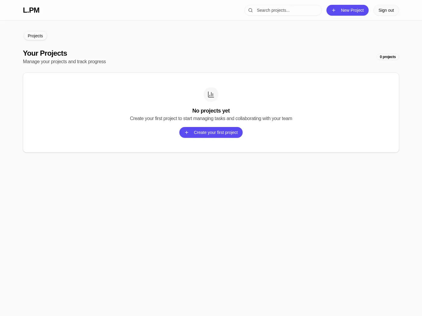 L.PM – Lightweight Project Management Tool