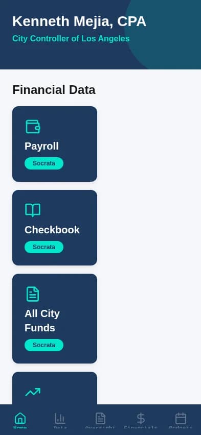 LA City Controller Info Mobile App