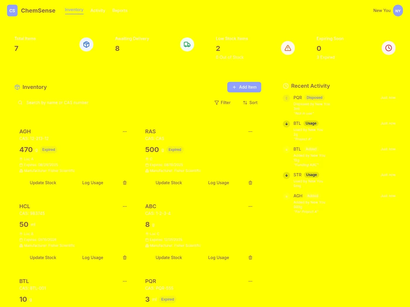 Academic Lab Inventory Management Platform
