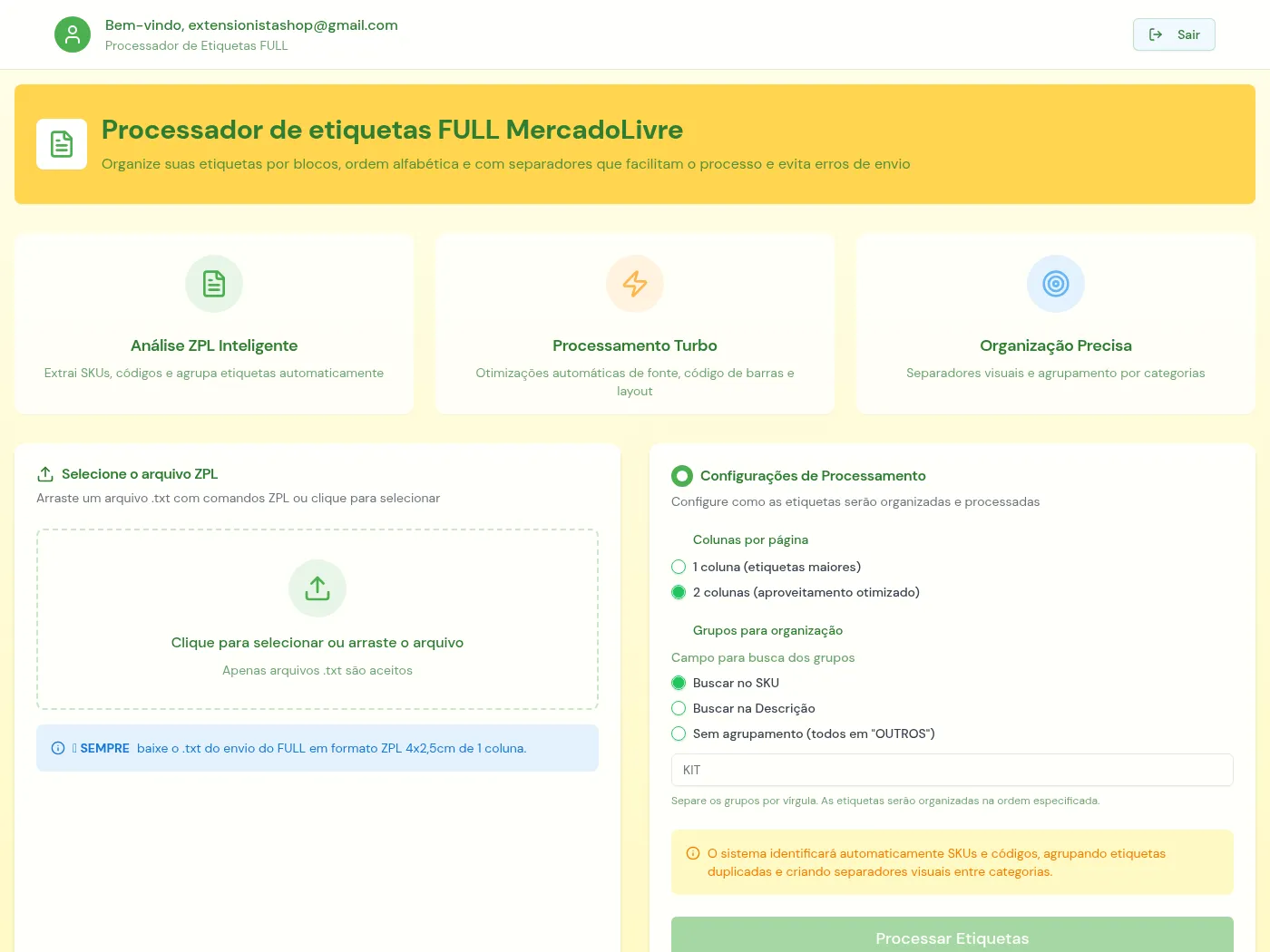 Marketplace Label Generator Clone with User Authentication