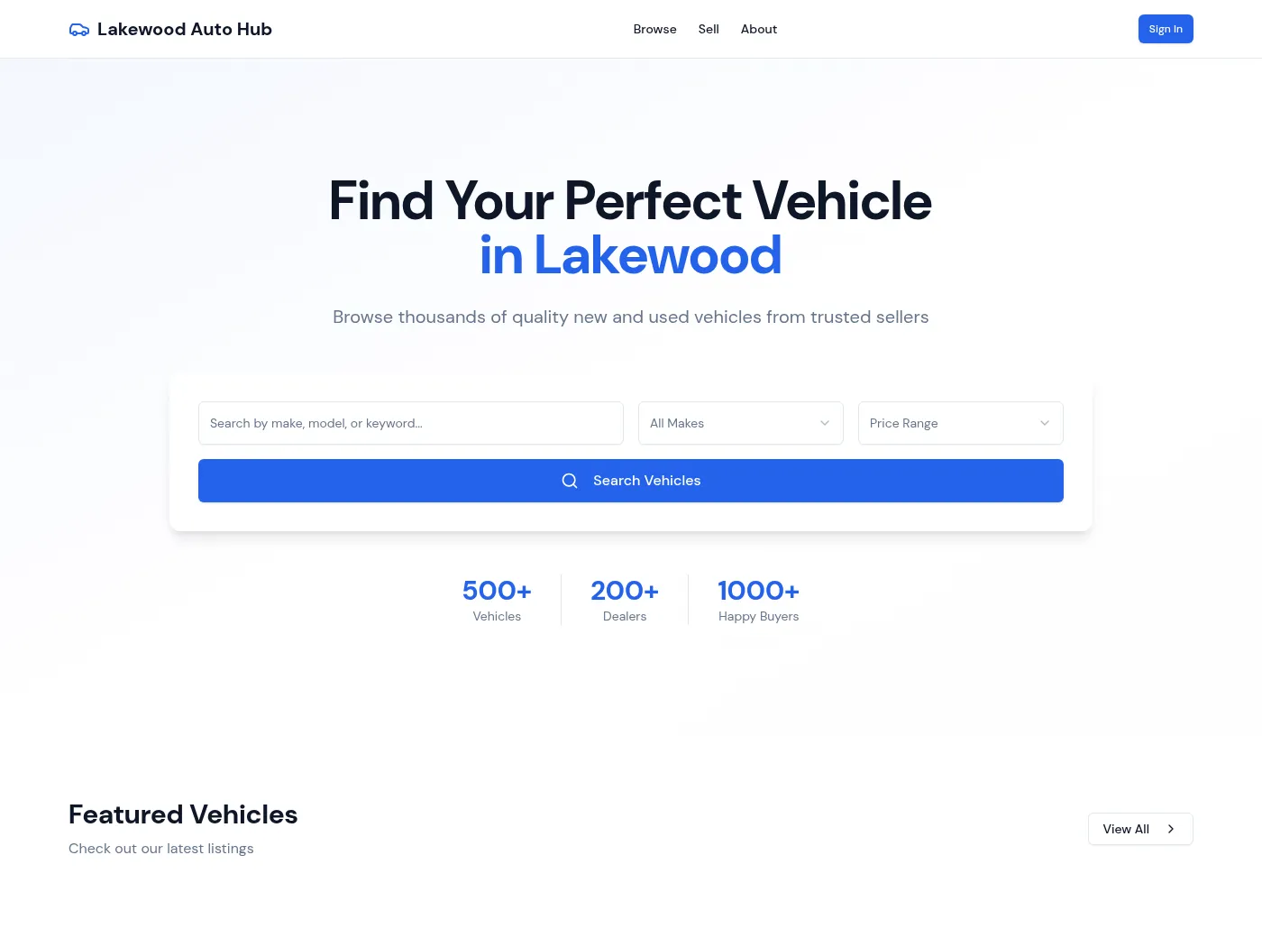 Lakewood Auto Hub Marketplace