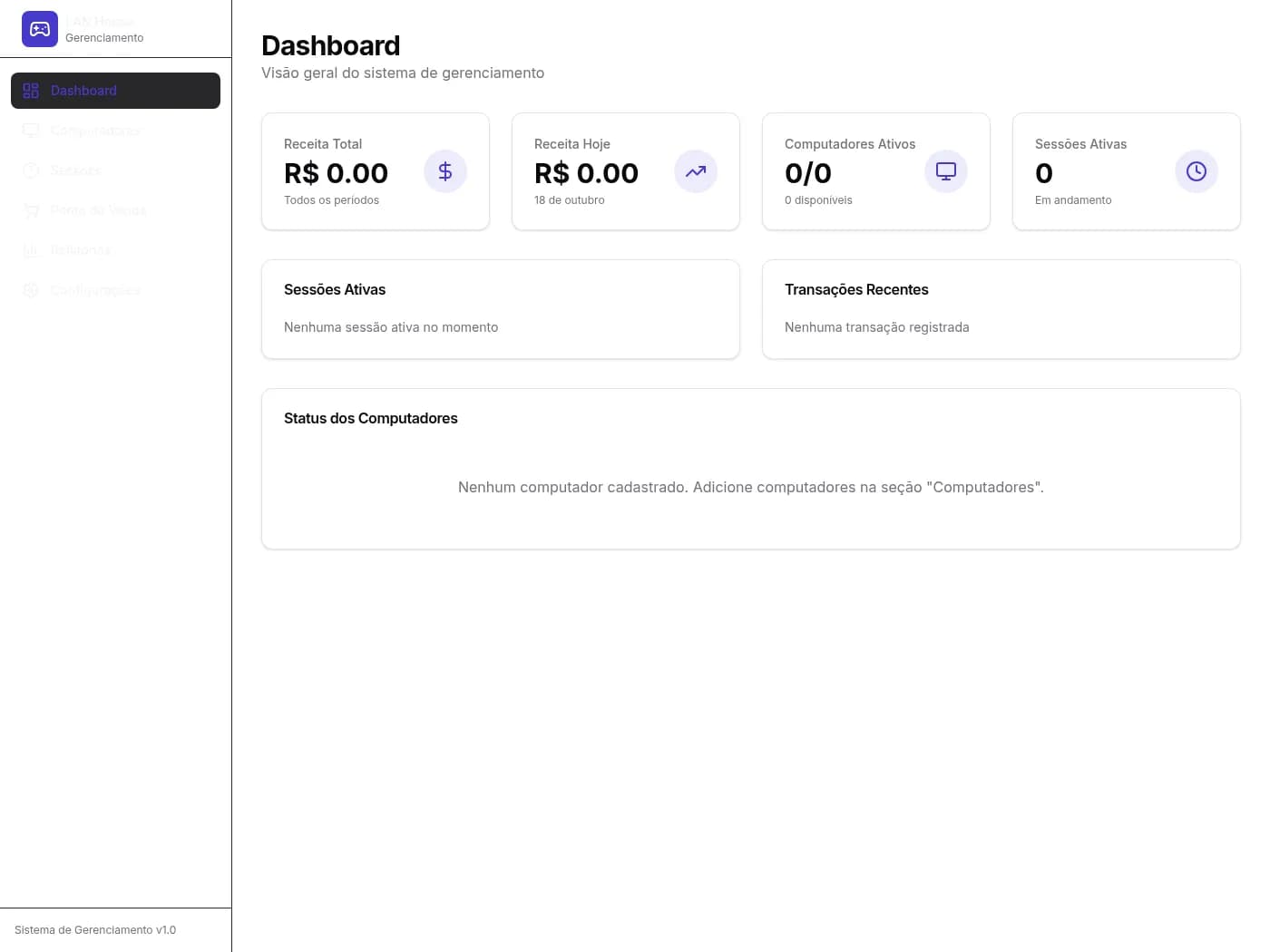 LAN House Management System