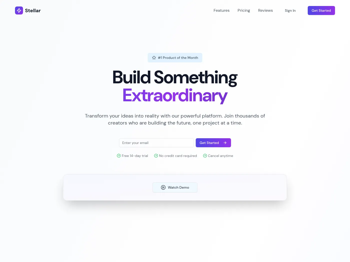 Stunning Landing Page
