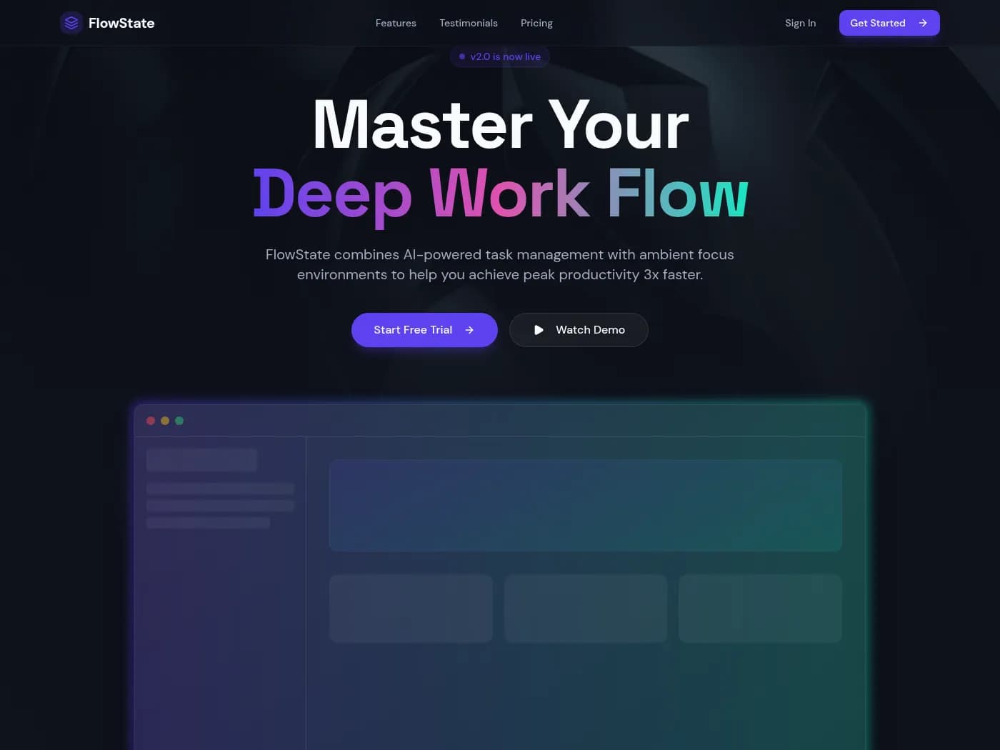 Sleek Landing Page