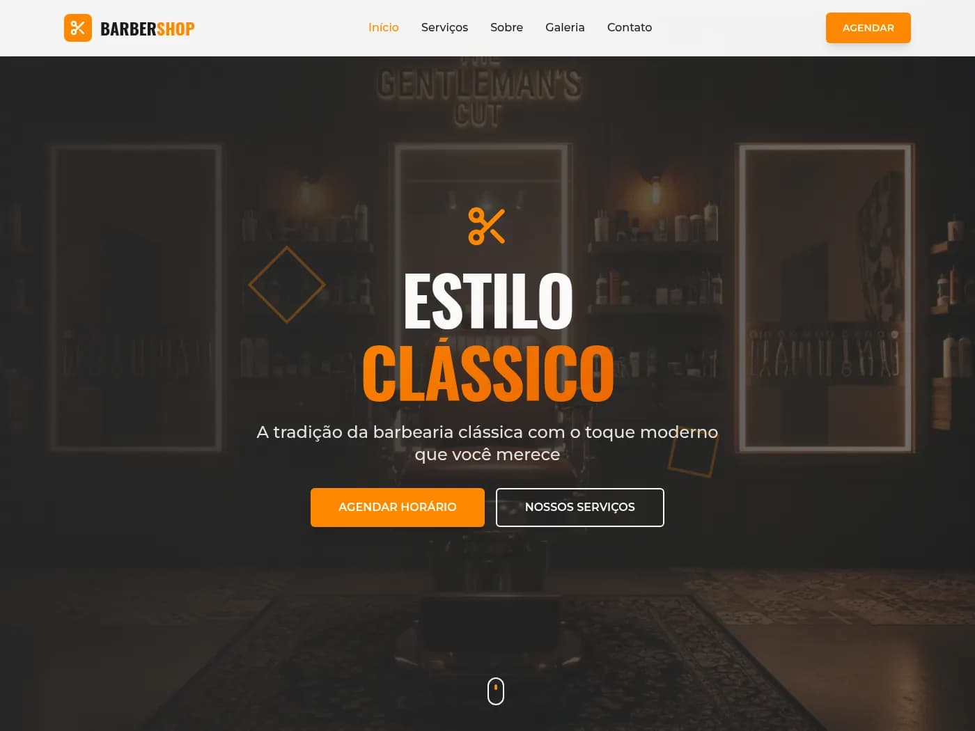 Landing Page Moderna para Barbearia