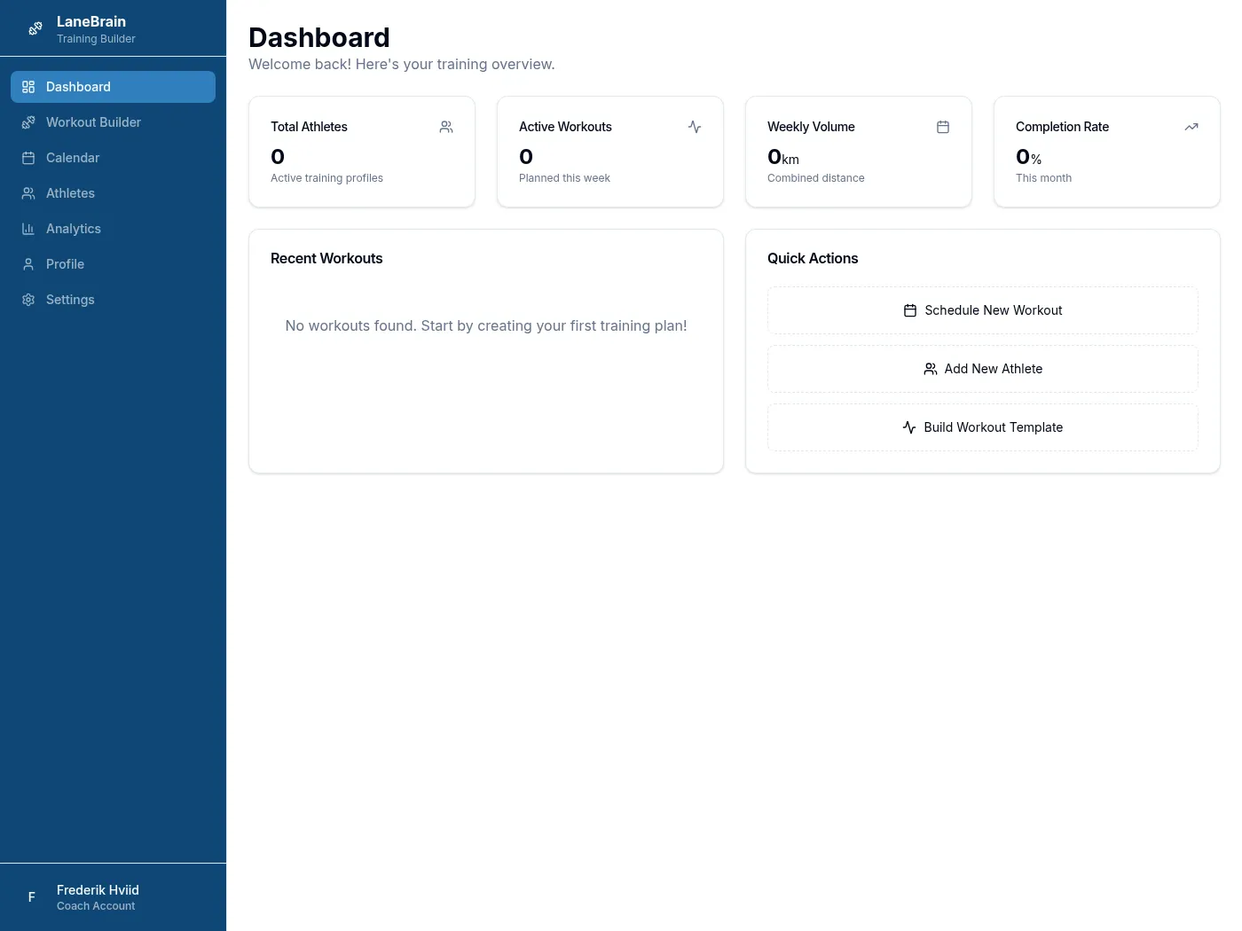 LaneBrain — Swim & Tri Training Builder