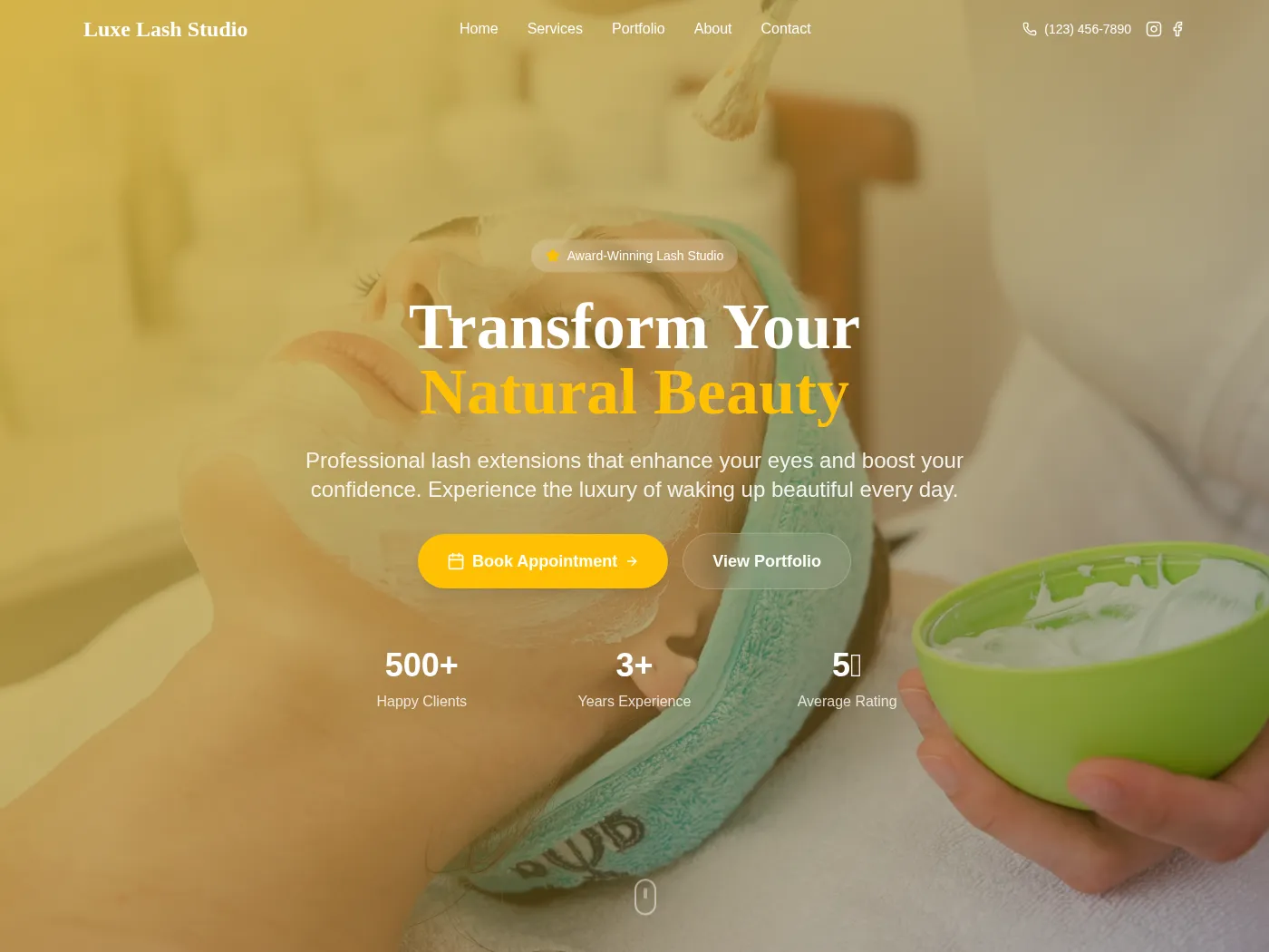 Lash Studio Web Presence