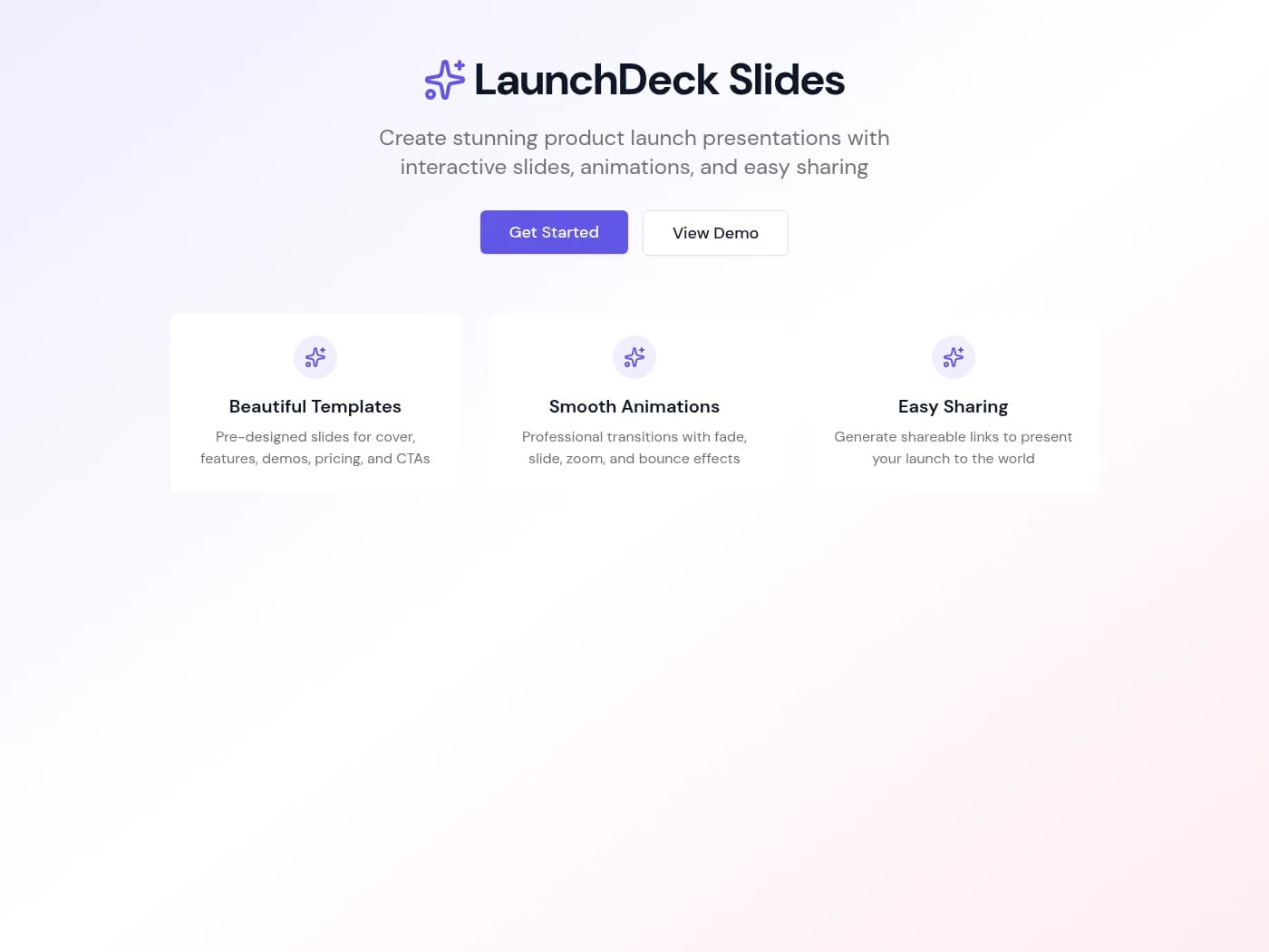 LaunchDeck Slides