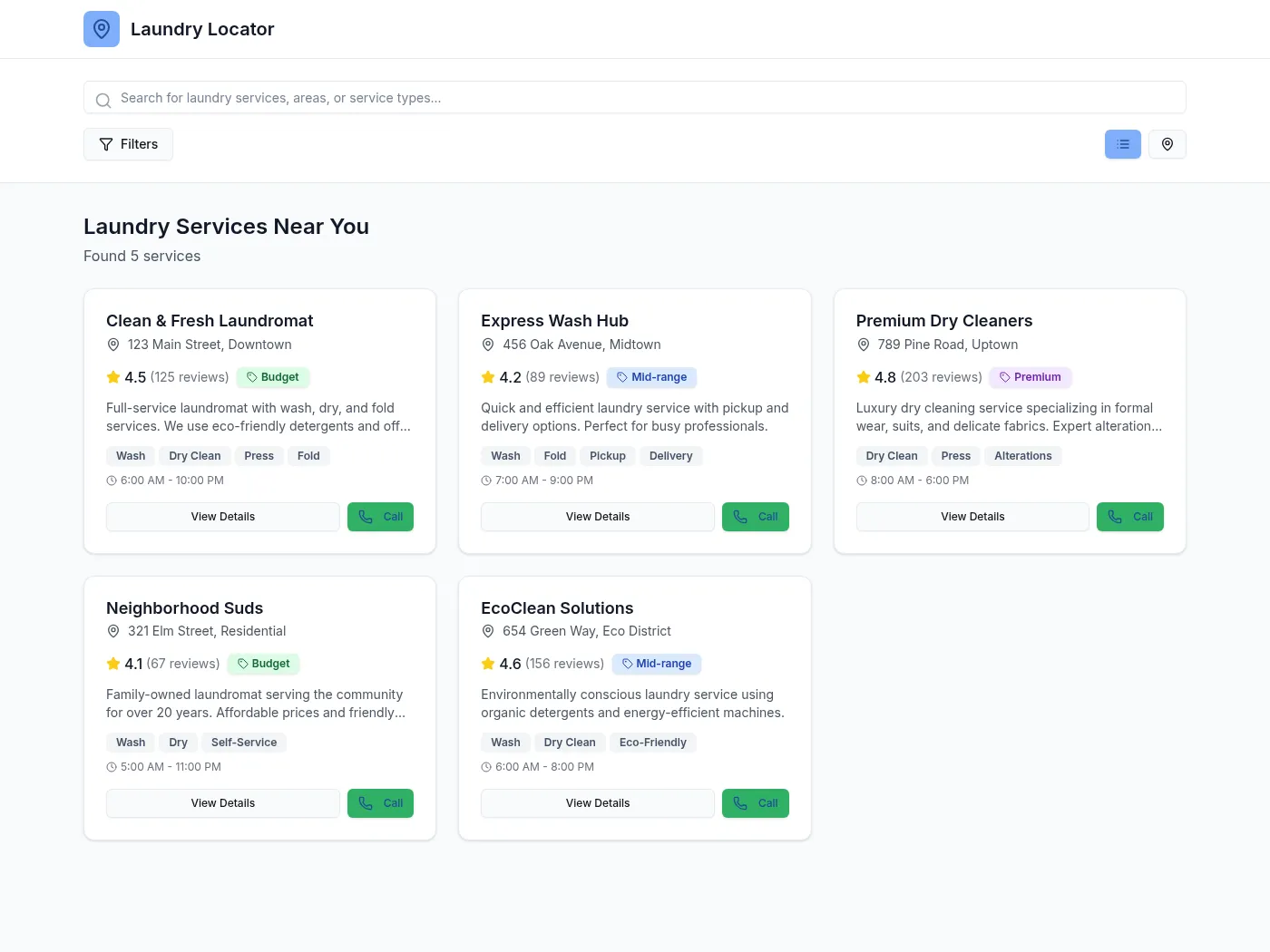 Laundry Locator: Find Nearby Laundry Services Easily