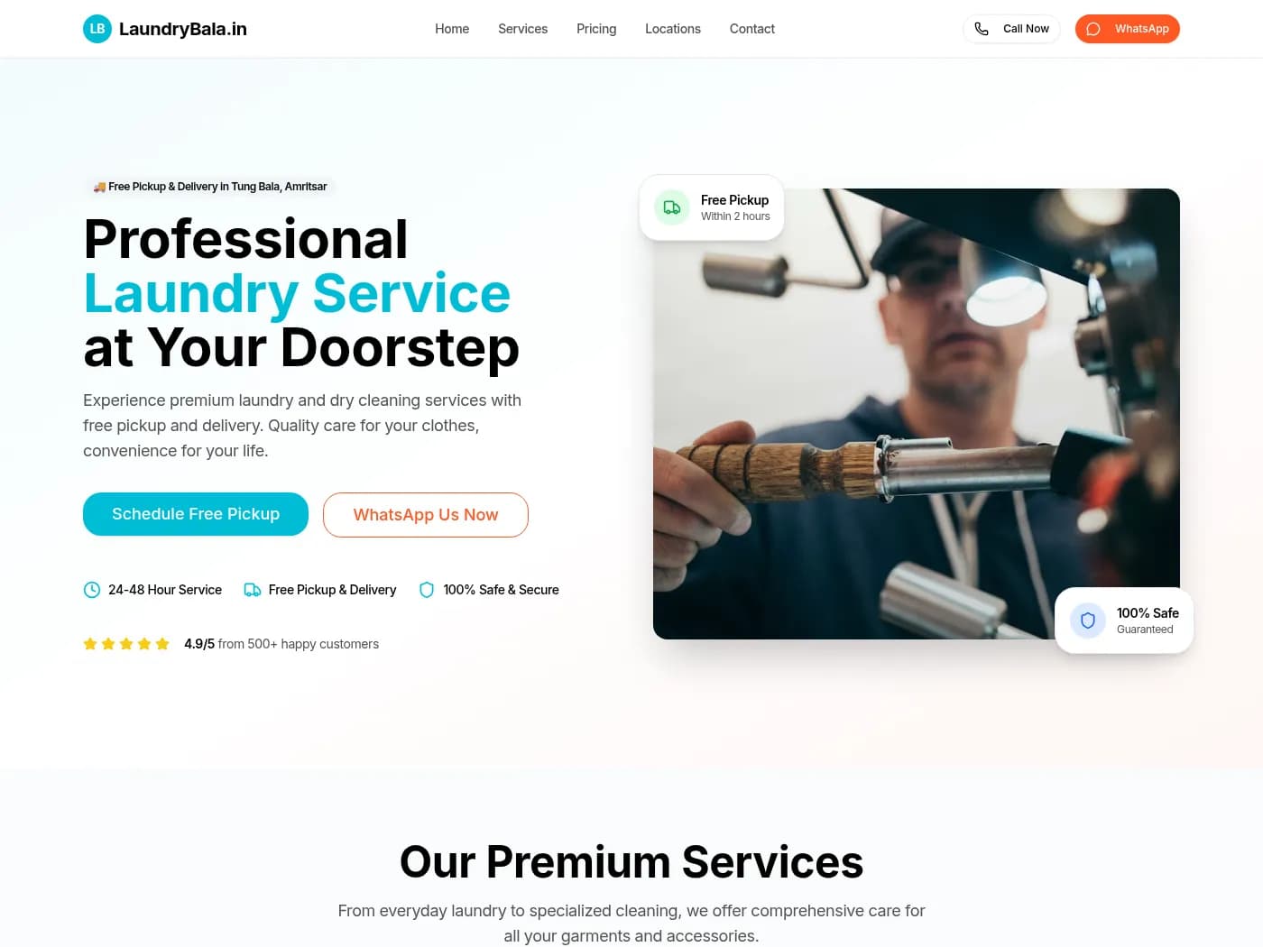 LaundryBala.in - Online Laundry Service Platform