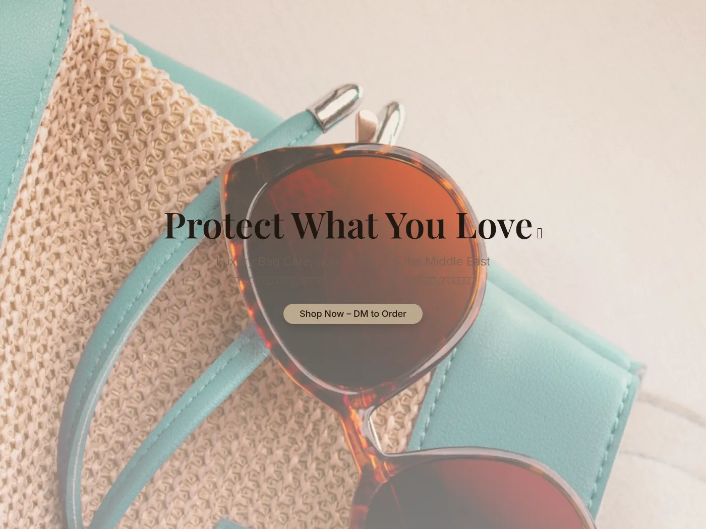 Le Hook – Luxury Bag Care Landing Page for the Middle East