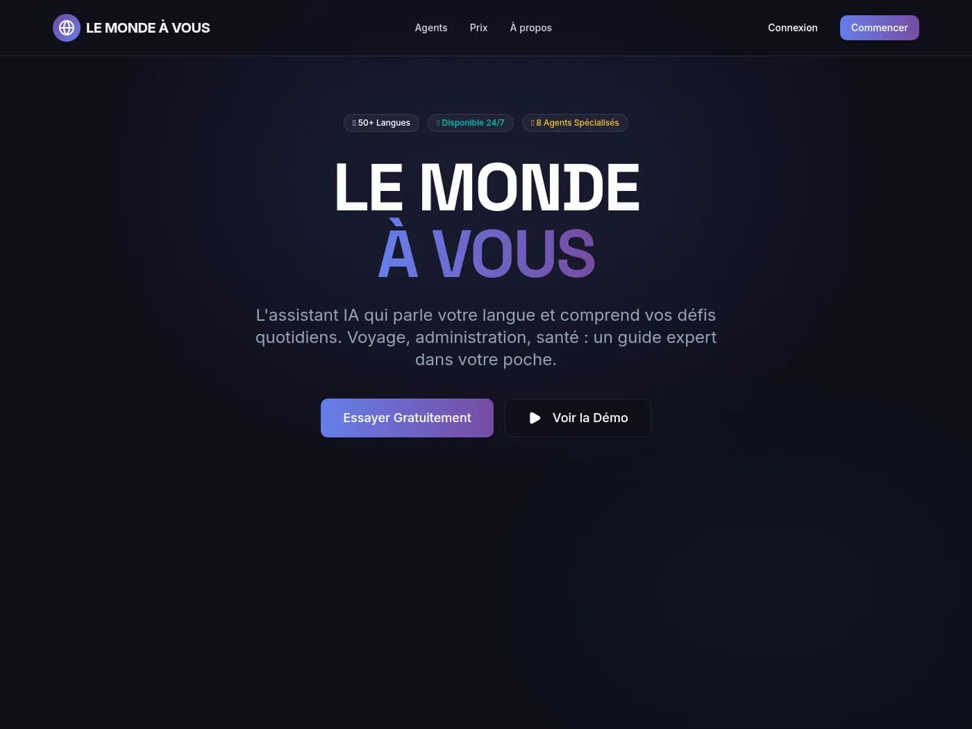 LE MONDE À VOUS