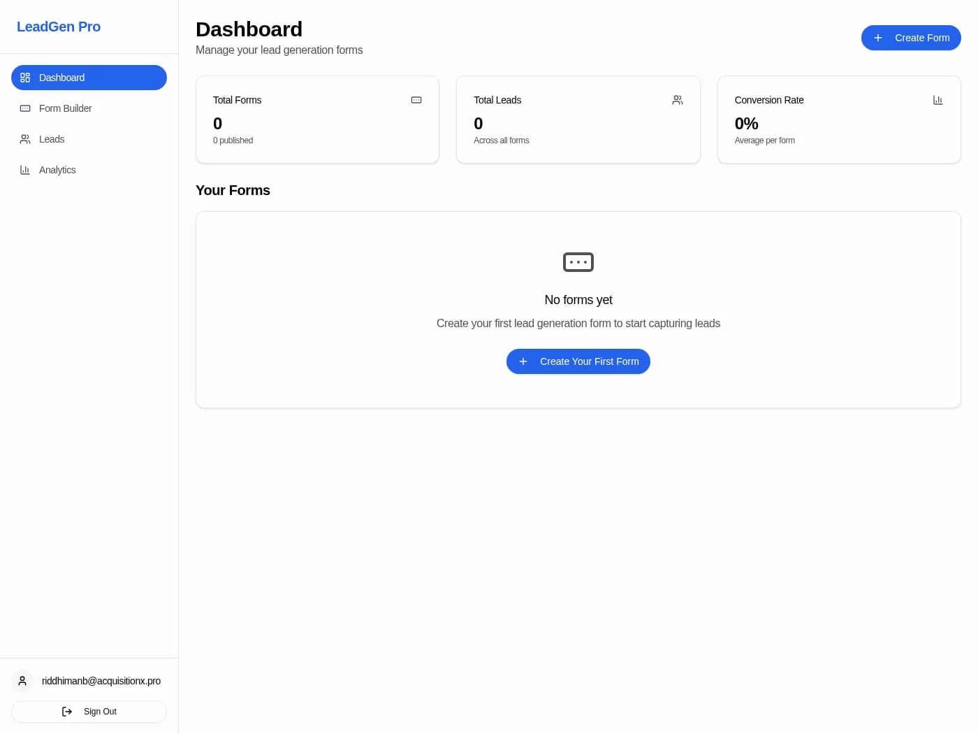 LeadGen Pro: Smart Lead Generation Form Builder