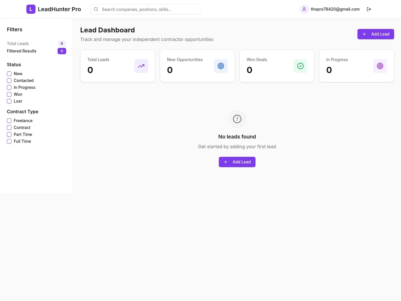 Lead Hunting Tool for Independent Opportunities