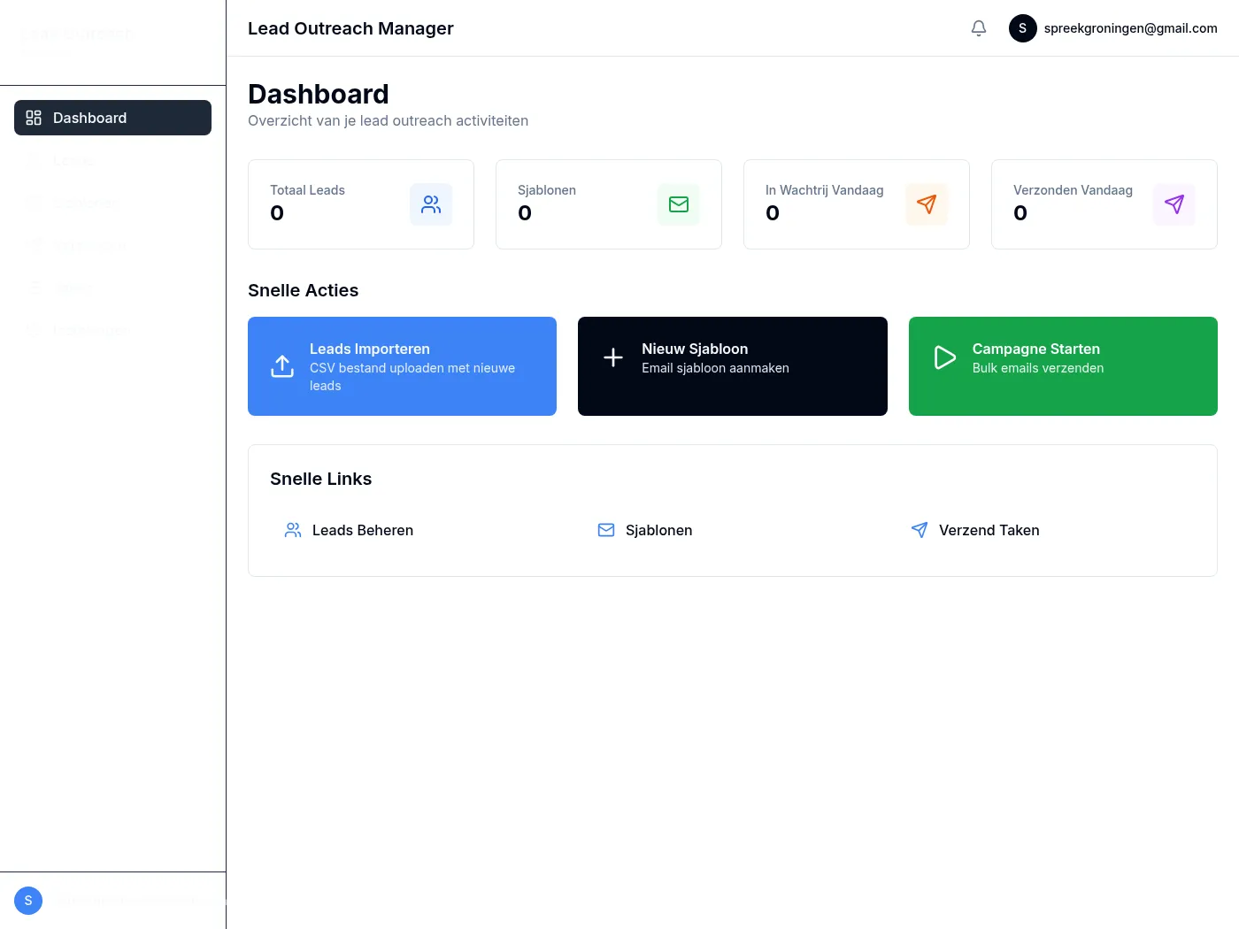 Lead Outreach Manager – Simple Internal Admin for Tracking & Sending Campaigns