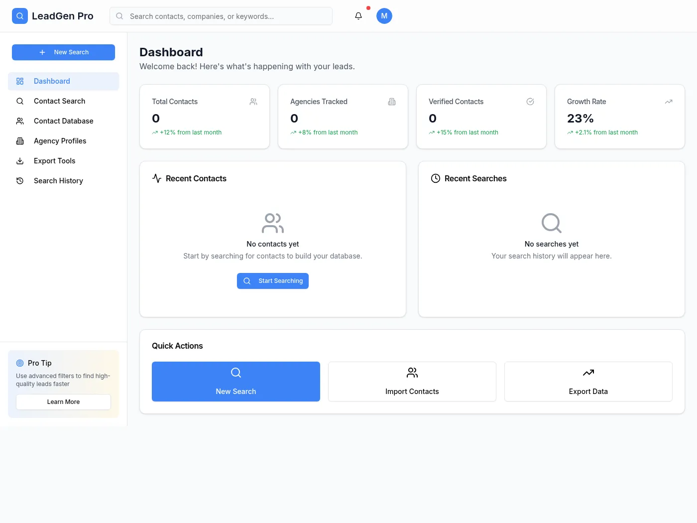 LeadGen Pro: Media Buyer Contact Finder for Digital Agencies