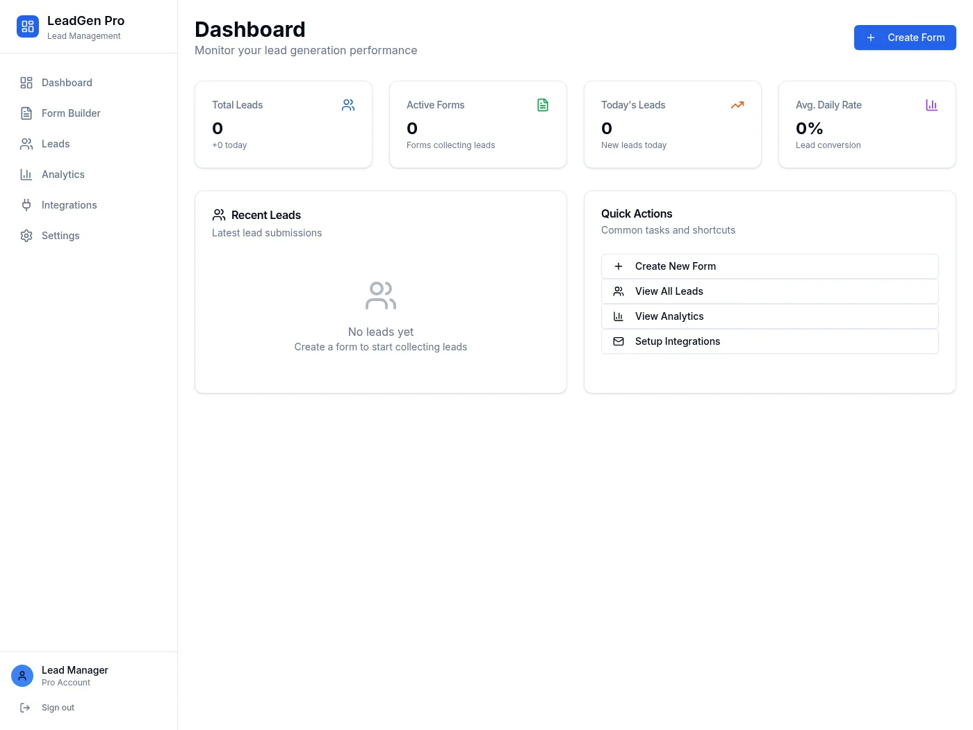 LeadGen Pro: All-in-One Lead Management Platform