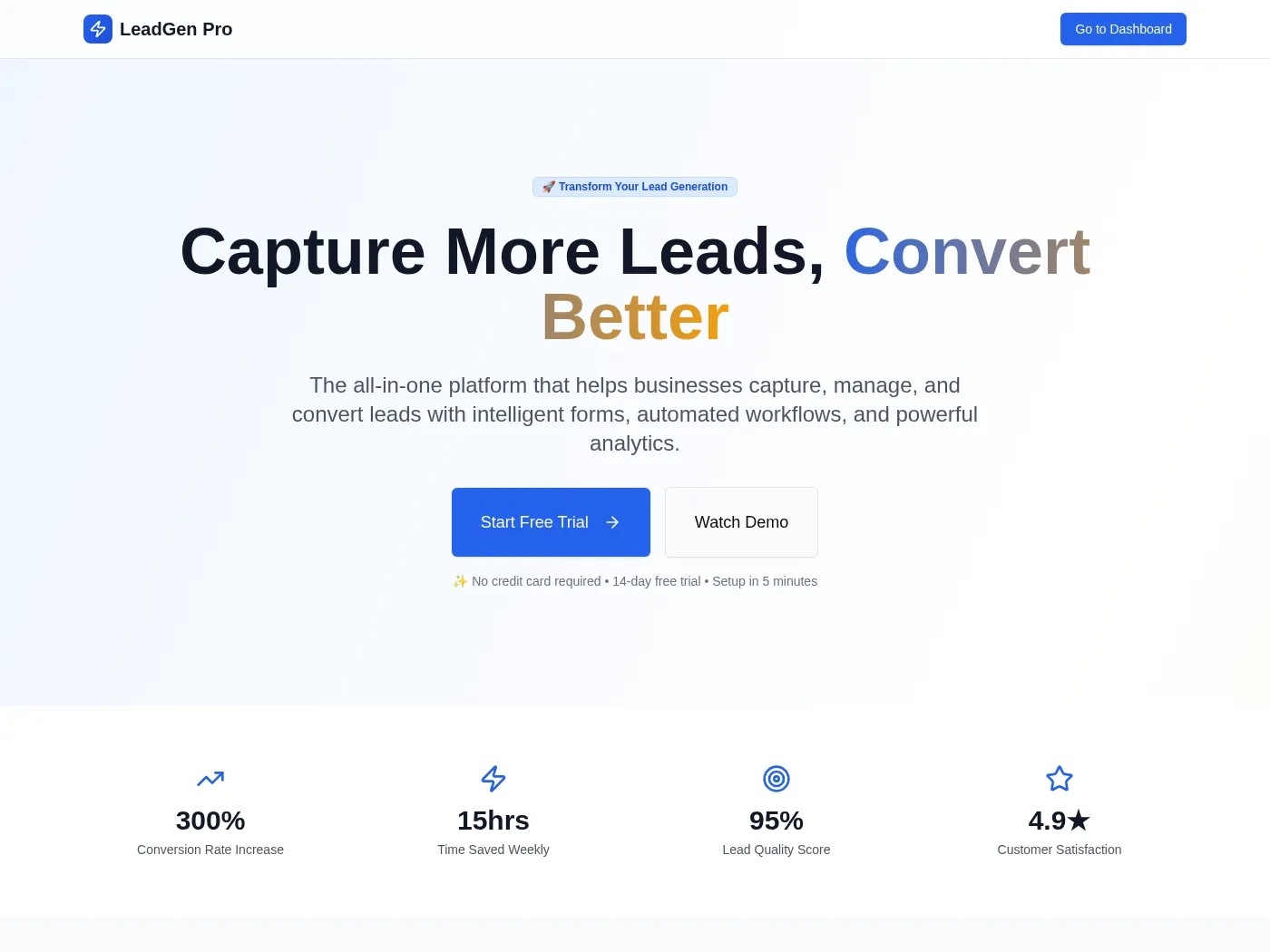 LeadGen Pro: Smart Lead Generation Platform