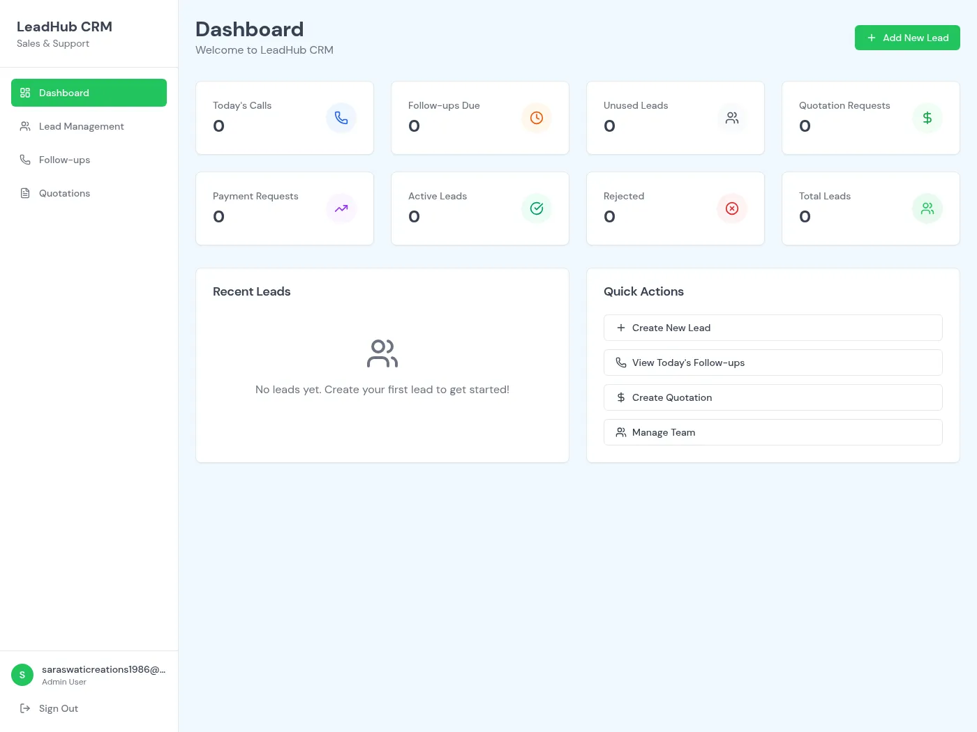 LeadHub CRM: Sales & Support-Focused CRM Guideline for Software Development