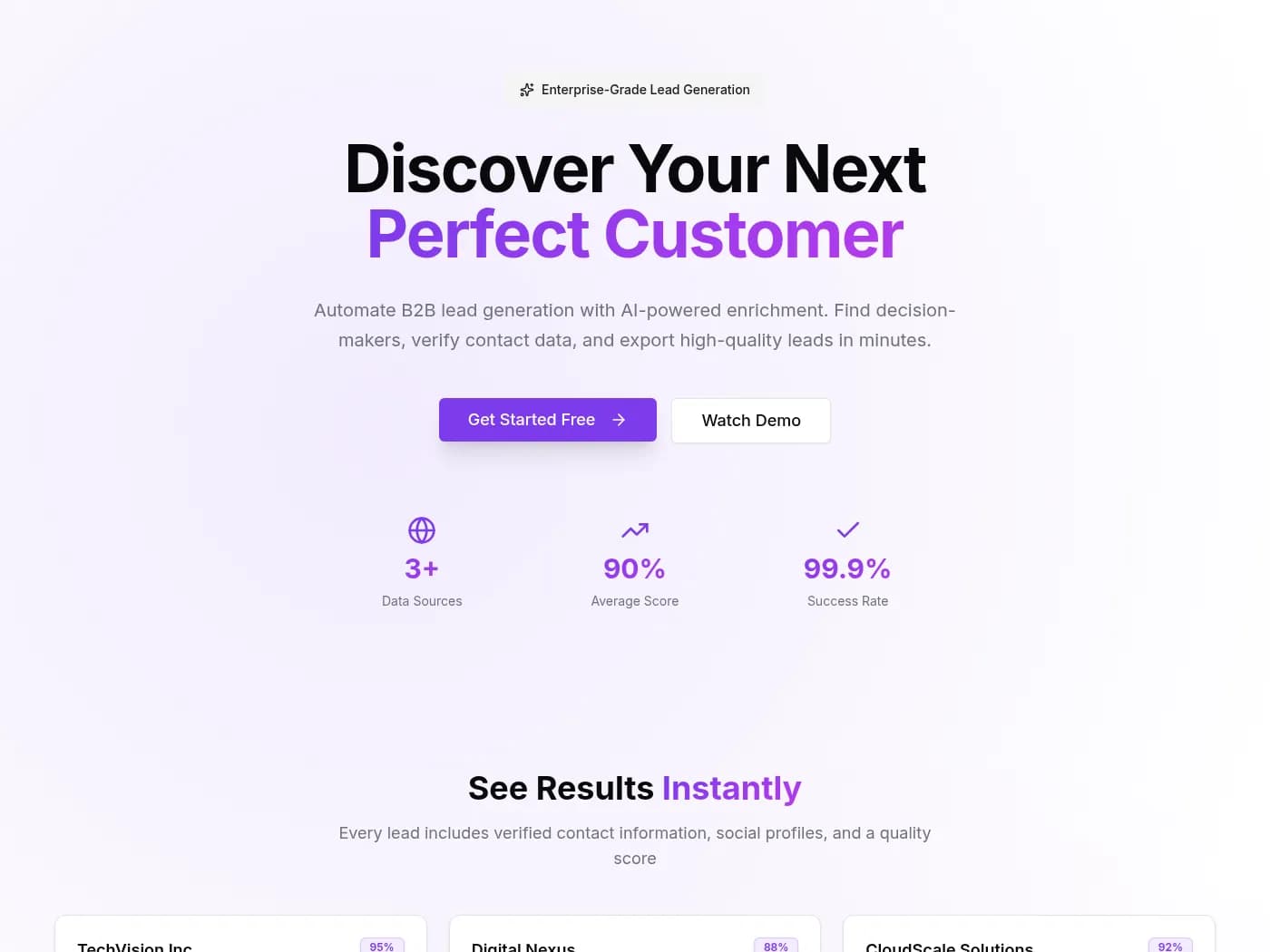LeadStream: Automated B2B Lead Generation & Enrichment Platform