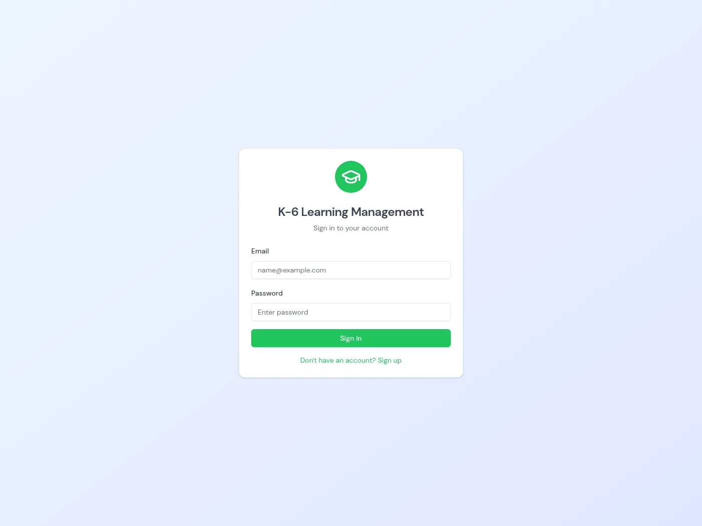 Learner Management System with Role-Based User Hierarchy