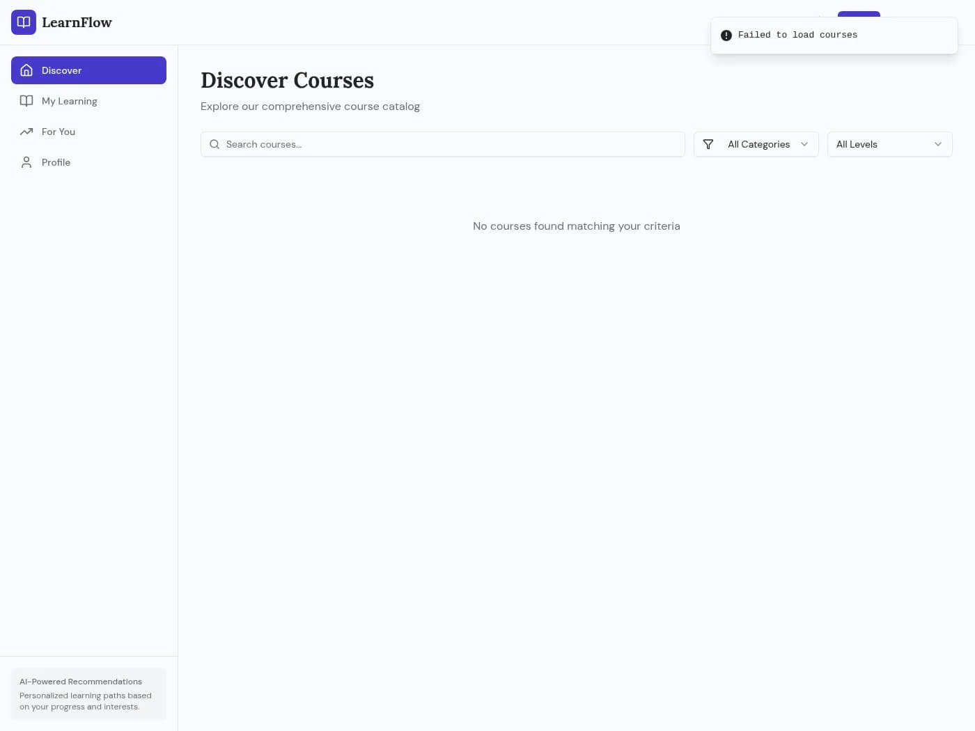 Smart Learning Recommender