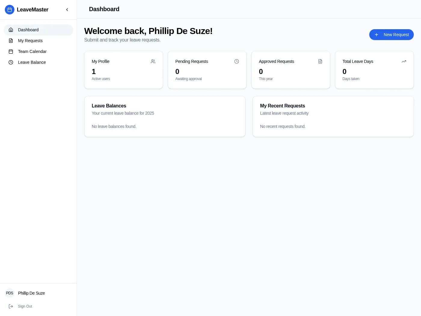 LeaveMaster Pro: Comprehensive Leave Management Web Application