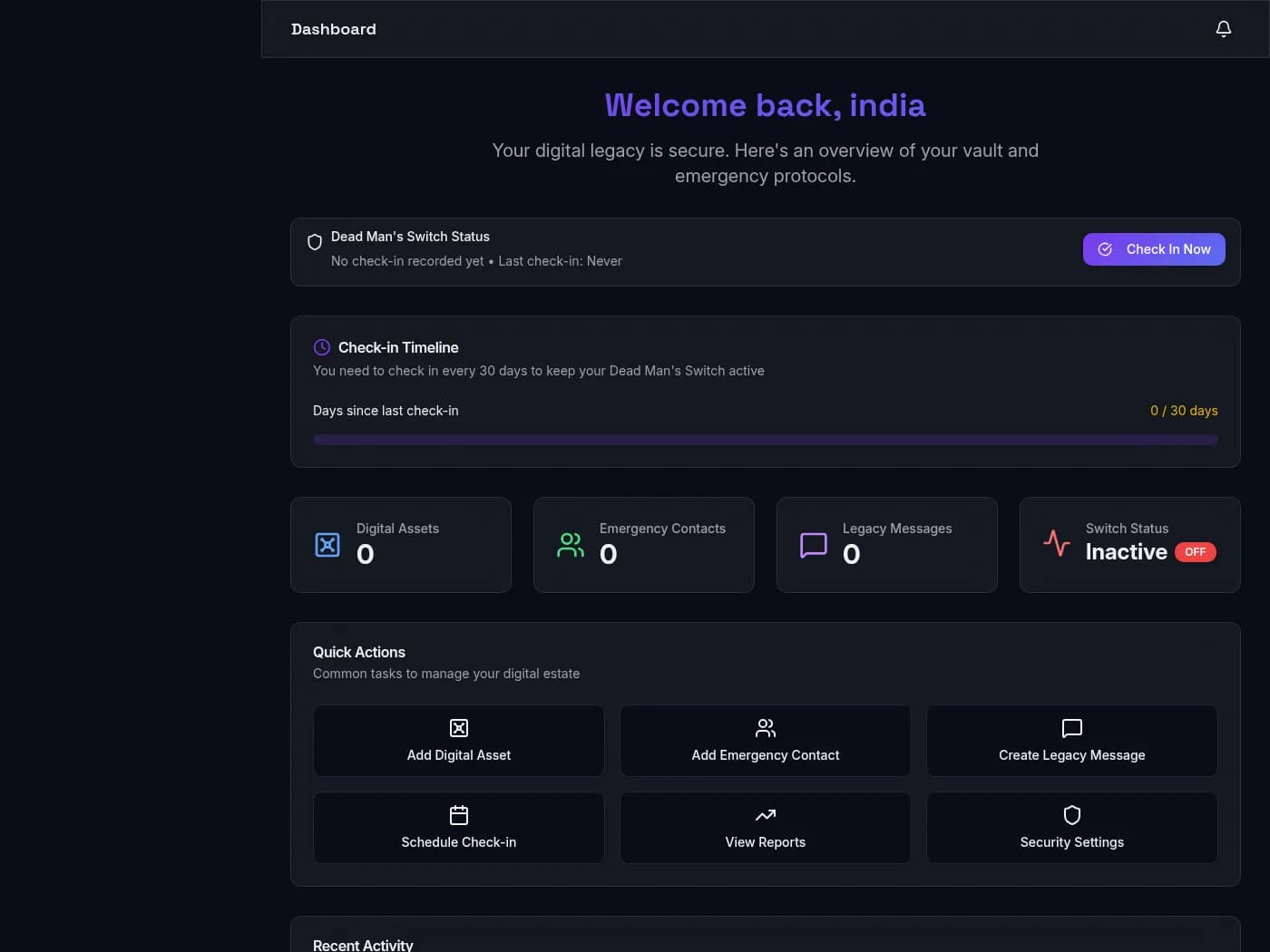 Legacy Lock – Secure Digital Estate & Legacy Platform