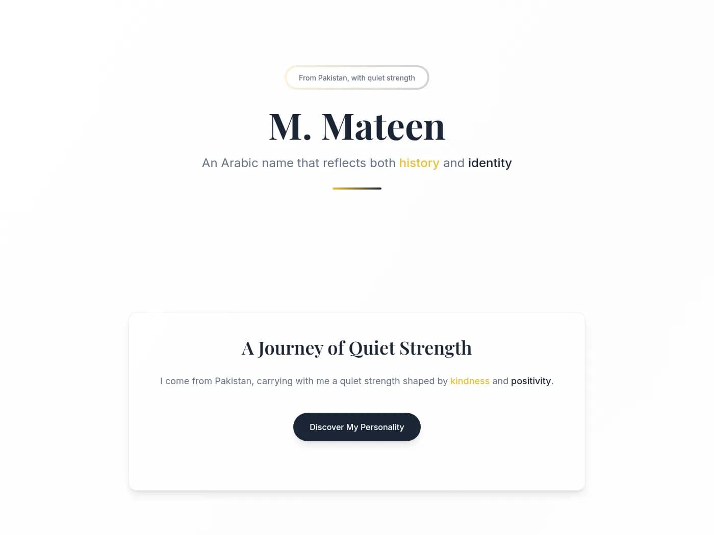 Legacy of Gentleness: The Story of M. Mateen