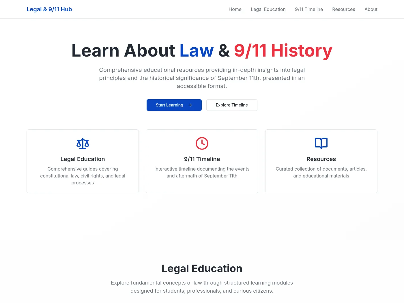 Legal & 9/11 Information Hub