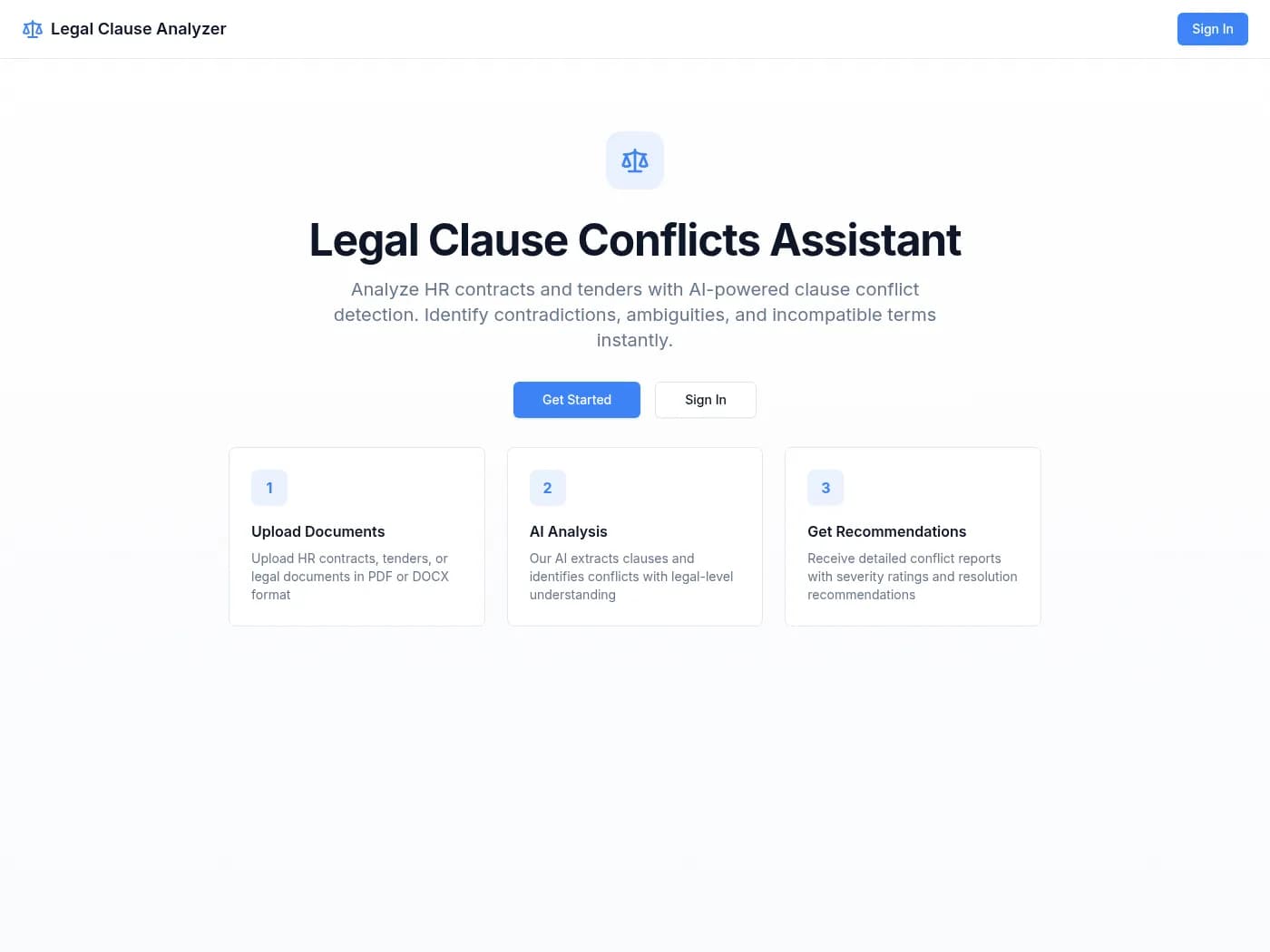 Legal Clause Conflicts Assistant for HR Contracts and Tenders