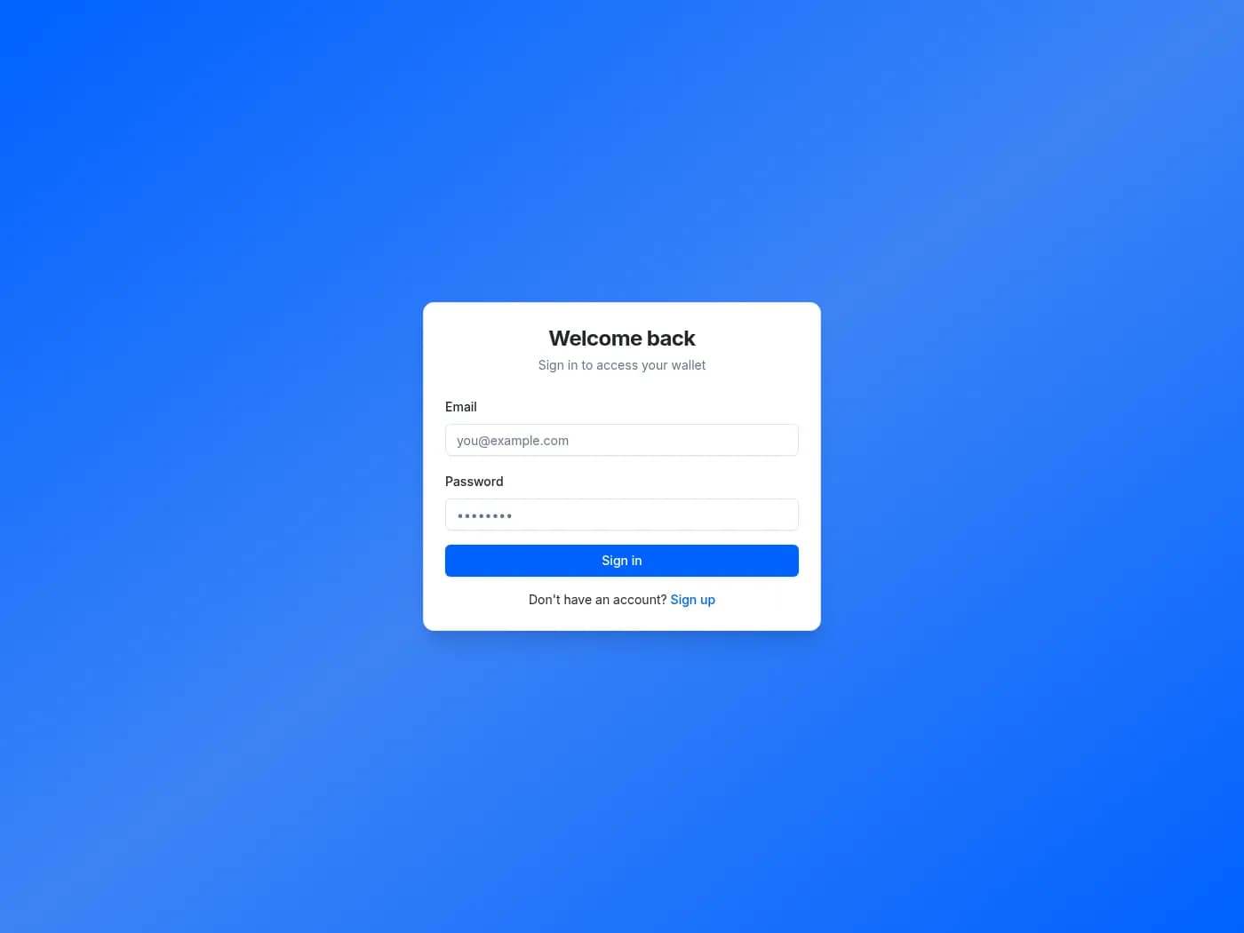 Legal Coinbase-Style Wallet
