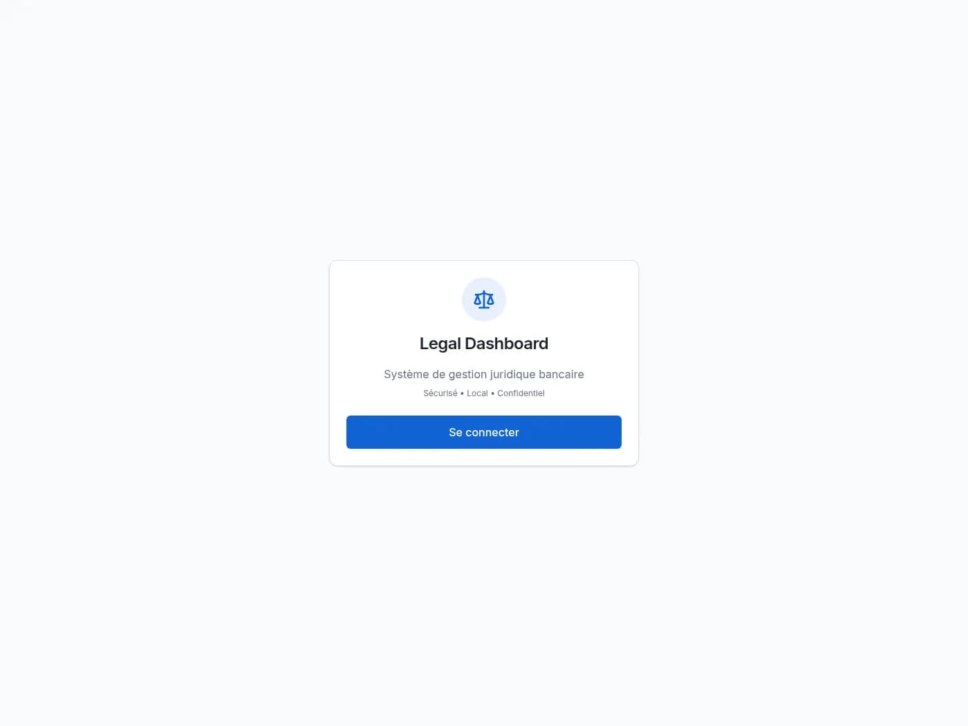 Legal Dashboard On-Premise - Intelligent Intranet for Banking Legal Departments