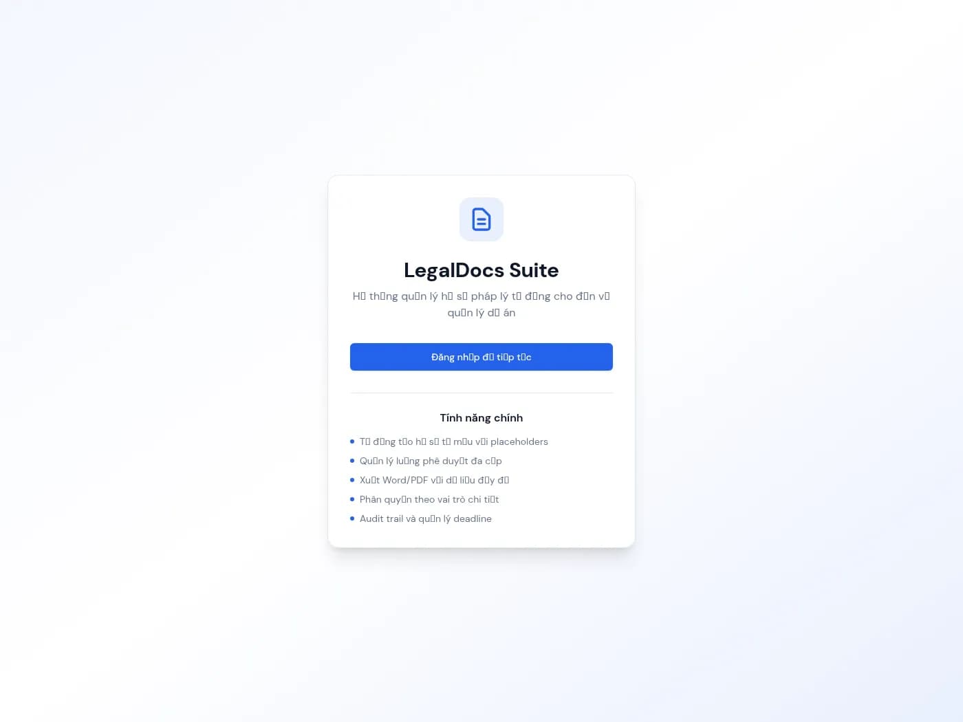Legal Document Automation & Management Suite for Project Management Firms