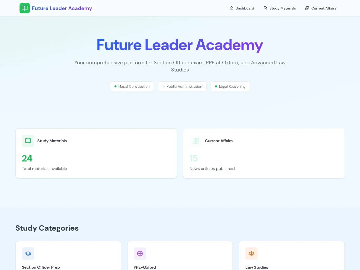 Legal Information Portal with Comprehensive Document Library