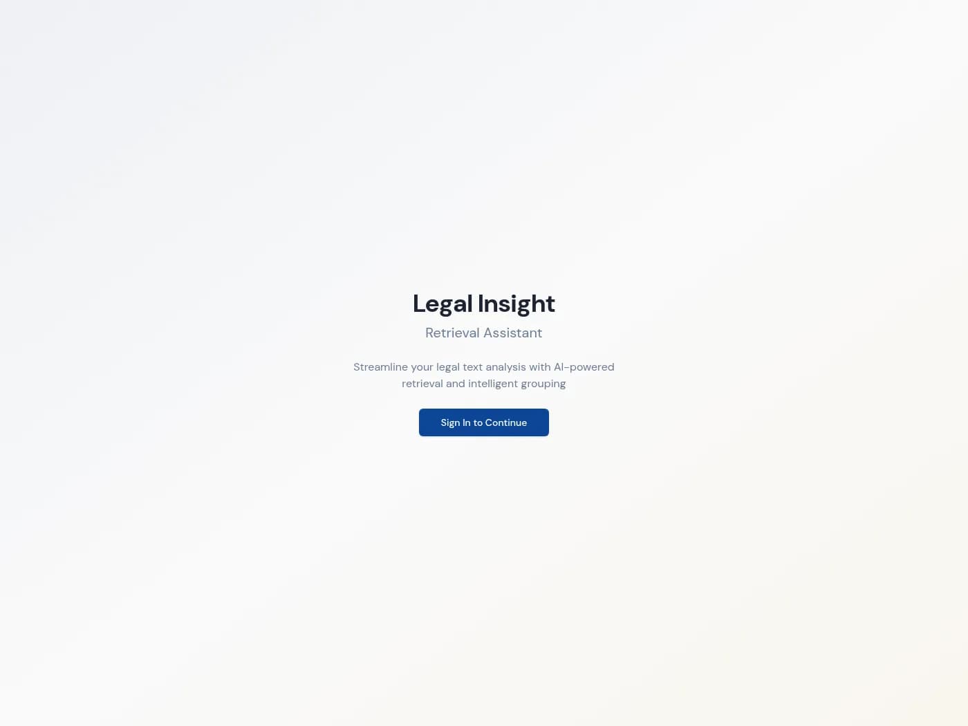 Legal Insight Retrieval Assistant