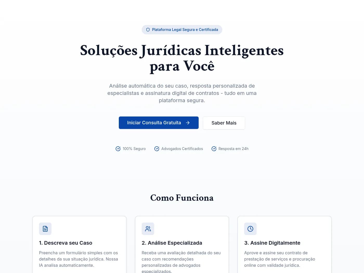 Legal Leadpages for Law Firms with Automated Qualification and Contract Signing