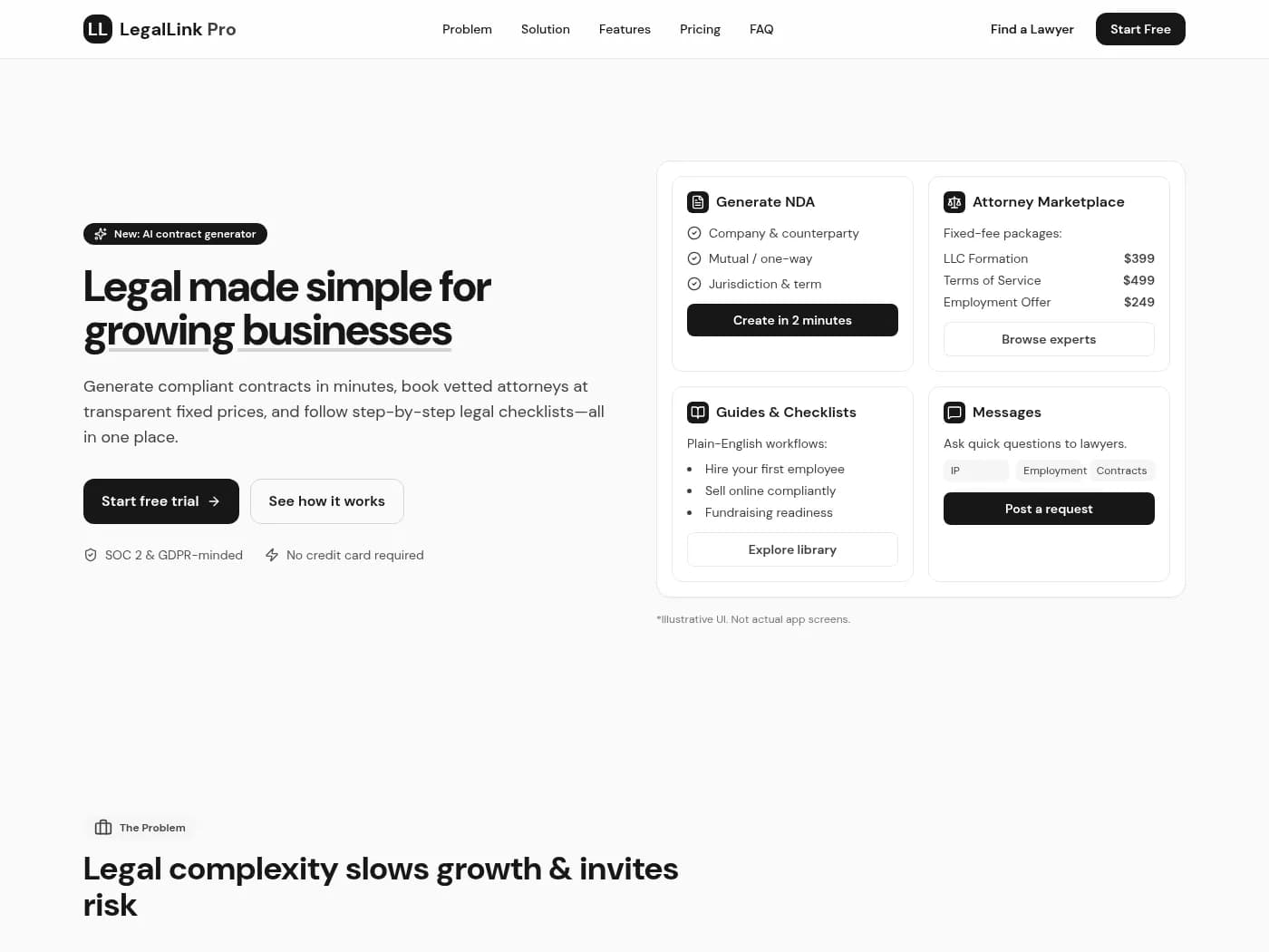 LegalLink Pro – Professional Business Legal Solutions Website