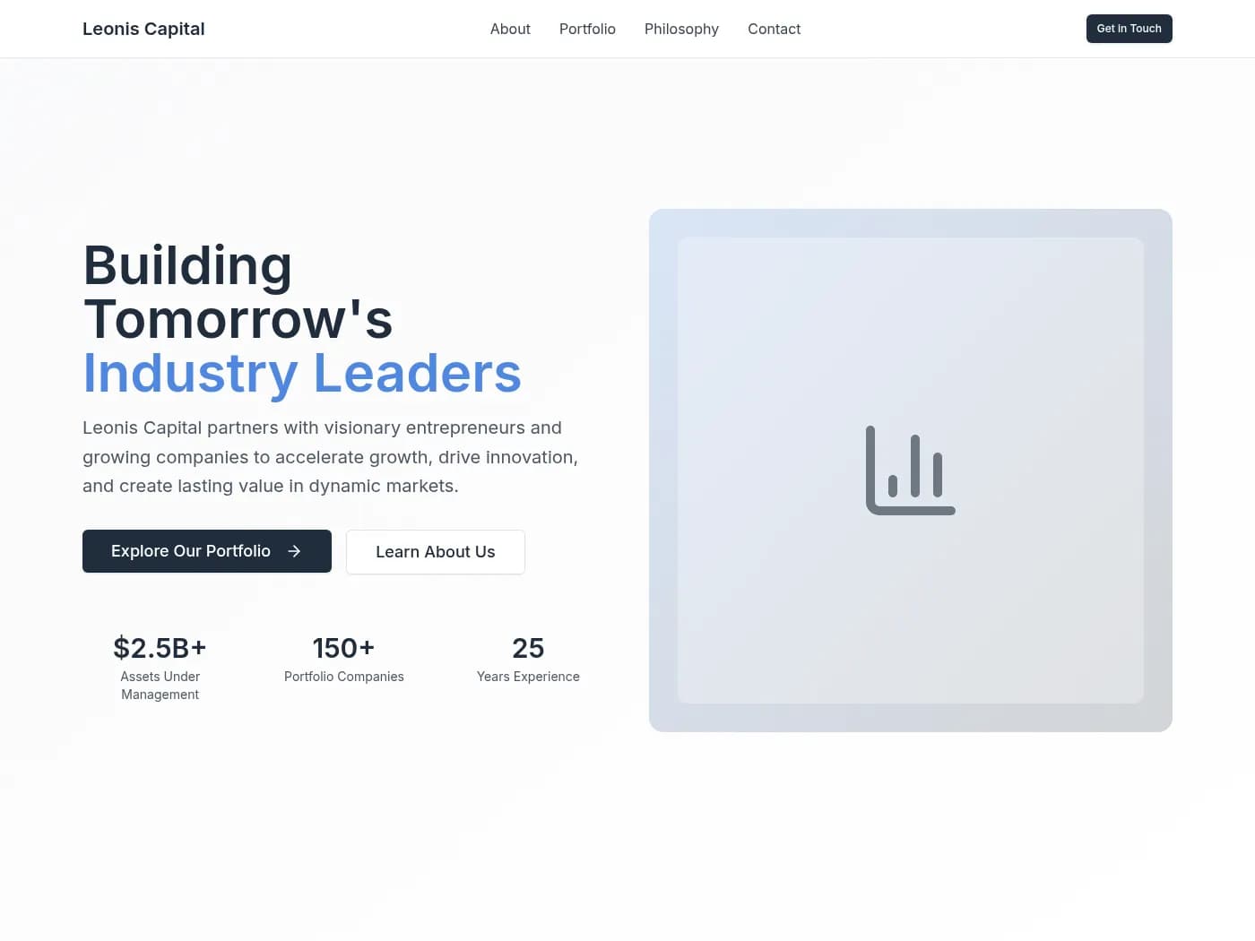 Leonis Capital Website Revamp