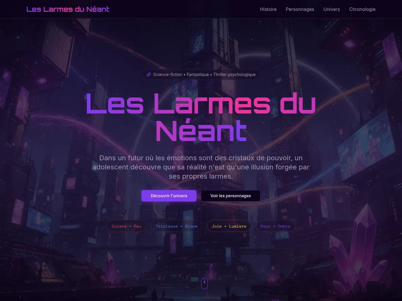 Les Larmes du Néant – Anime Universe Worldbuilding Site