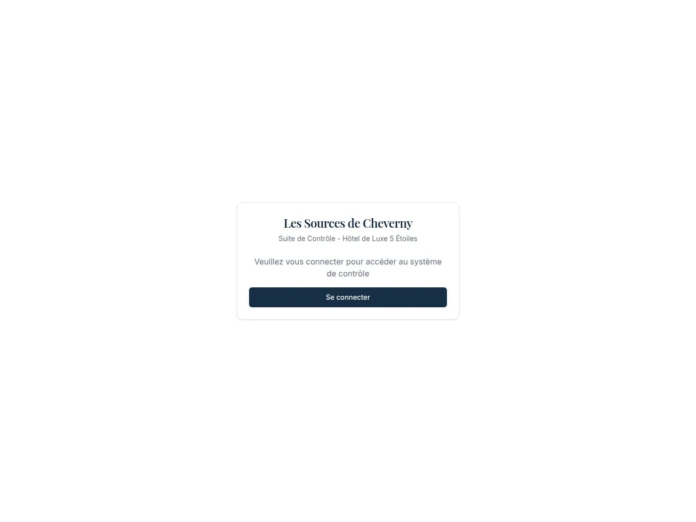 Les Sources de Cheverny - Luxury Hotel Control Suite