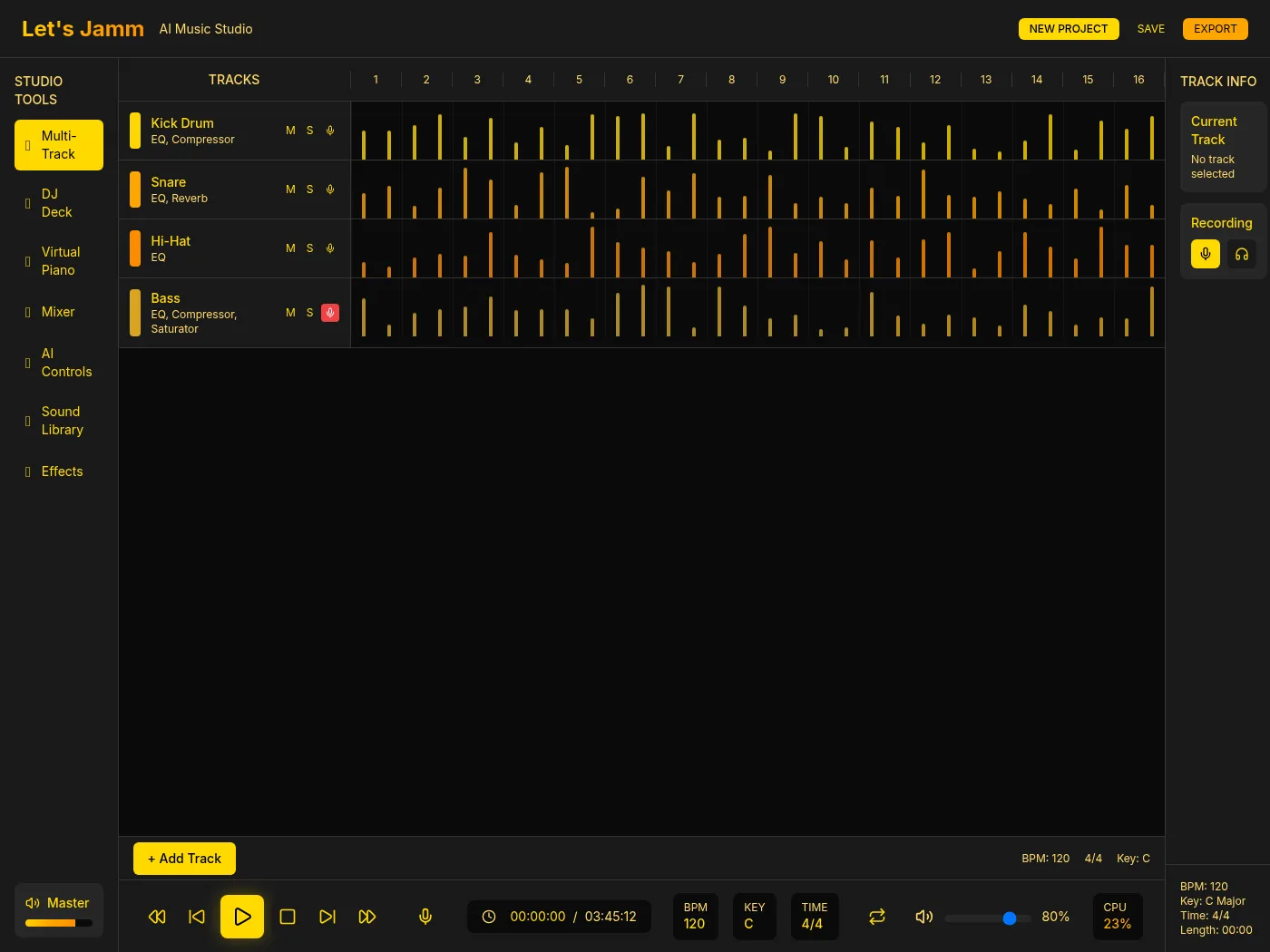Let’s Jamm: The All-in-One AI-Powered Cloud Music Studio