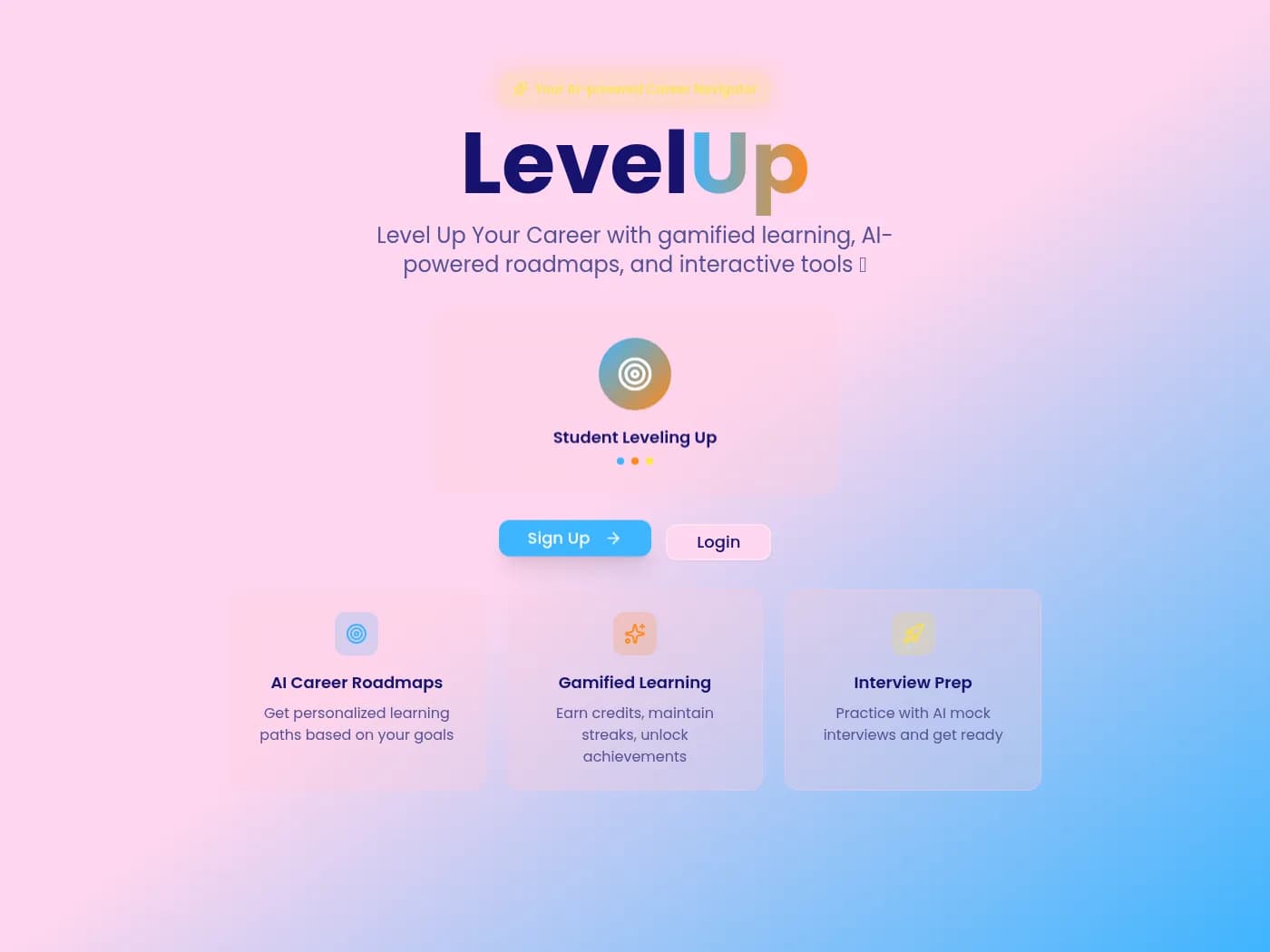 LevelUp: GenZ Career Guidance Web App
