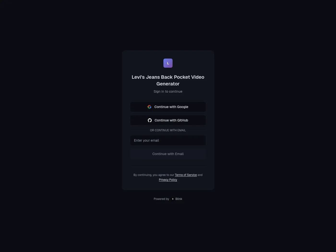 Levi's Jeans Back Pocket Video Generator
