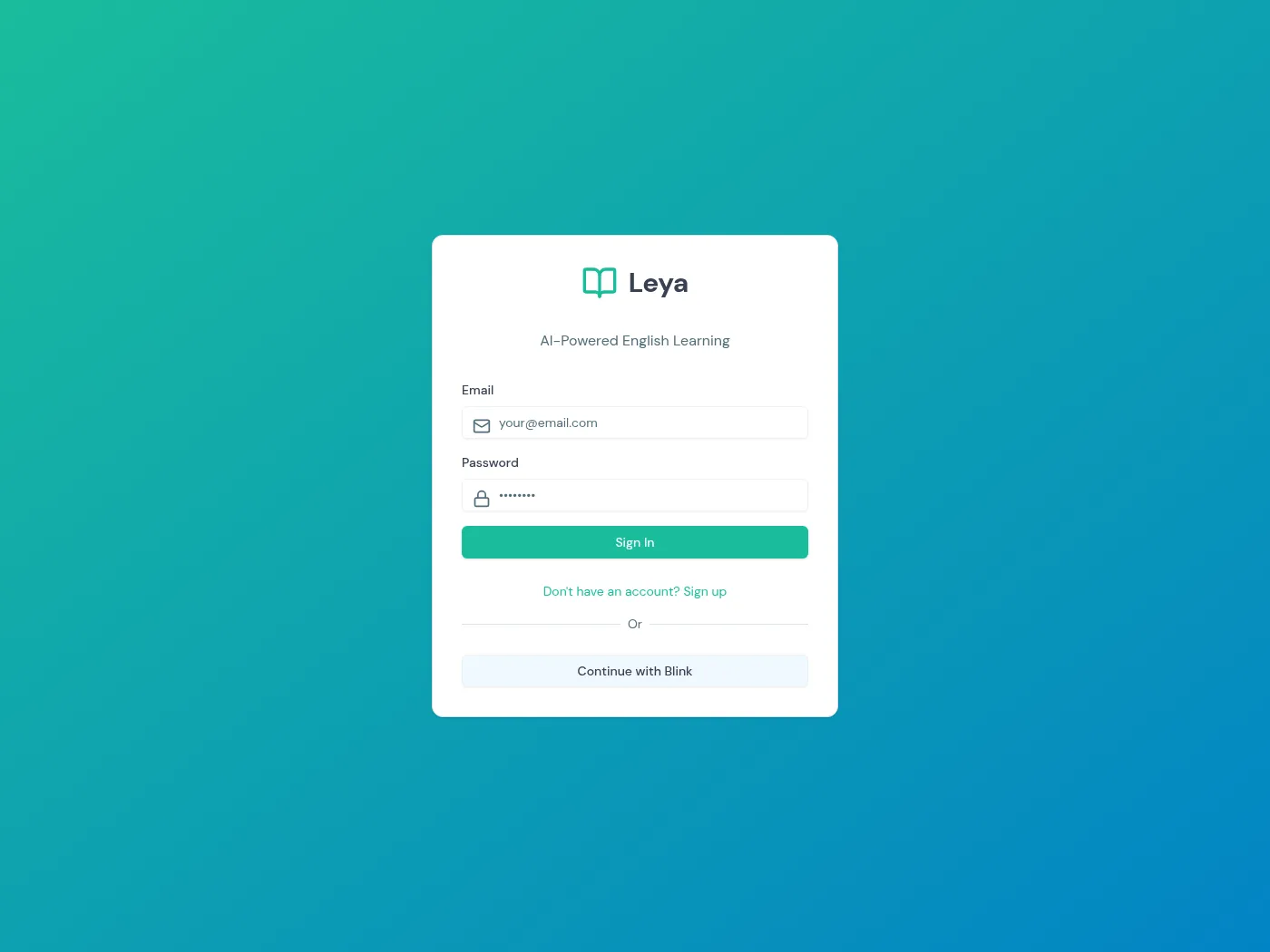 Leya English AI Tutor Clone