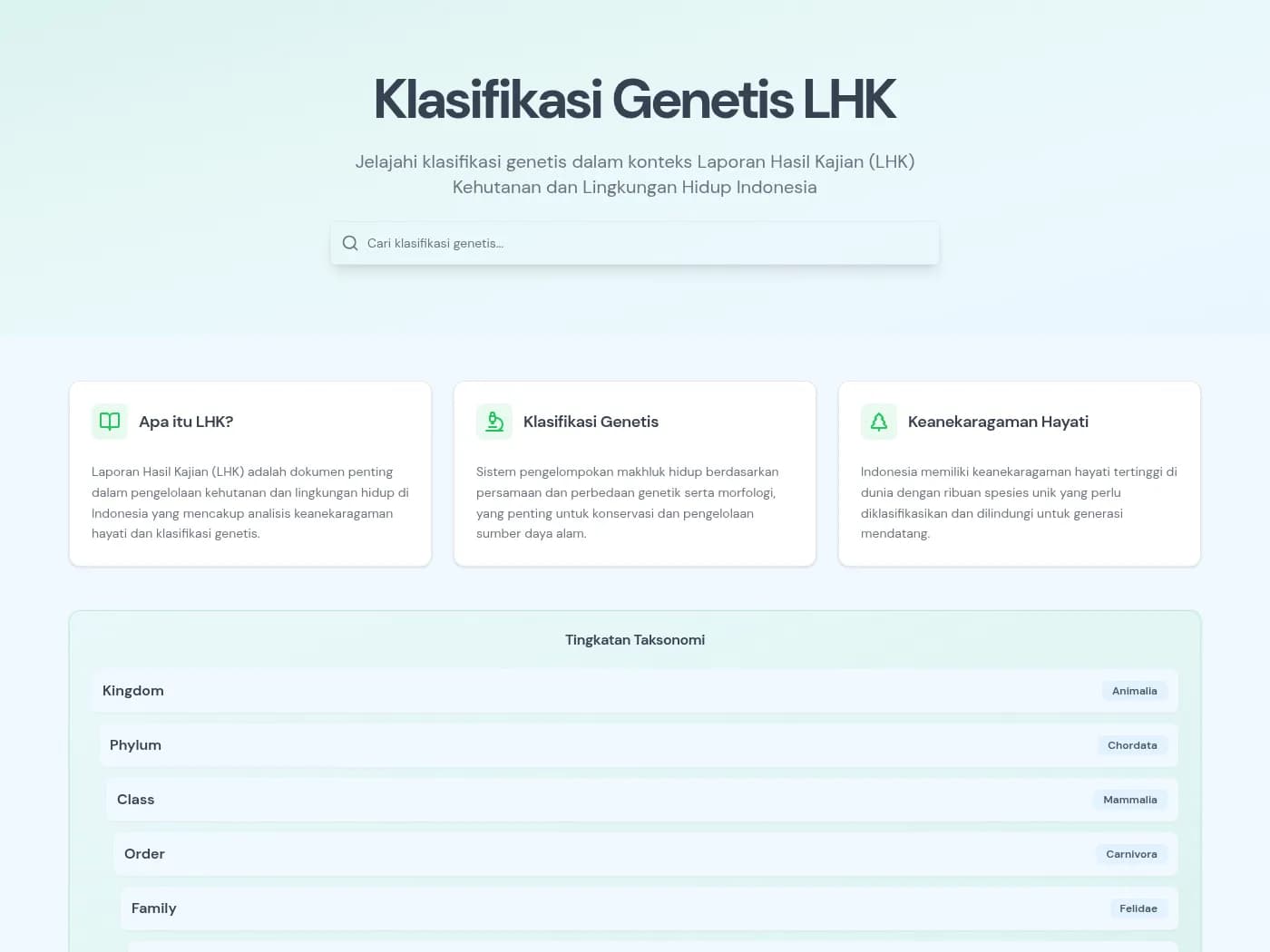 LHK Genetic Classification Explorer