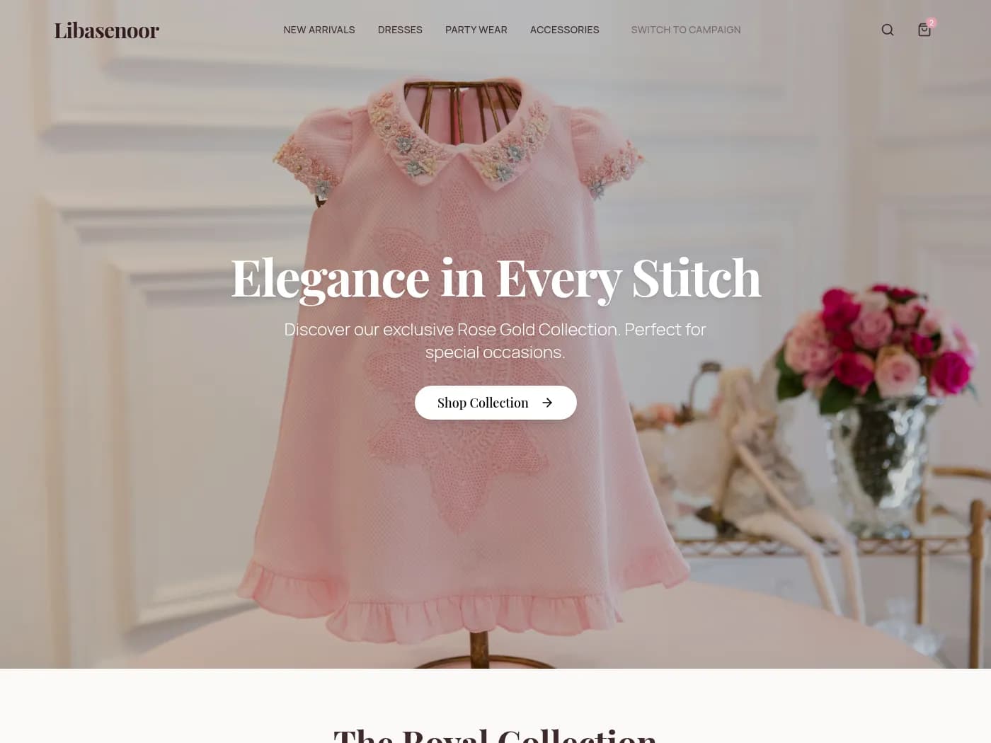 Libasenoor Clothing Brand Website Generator
