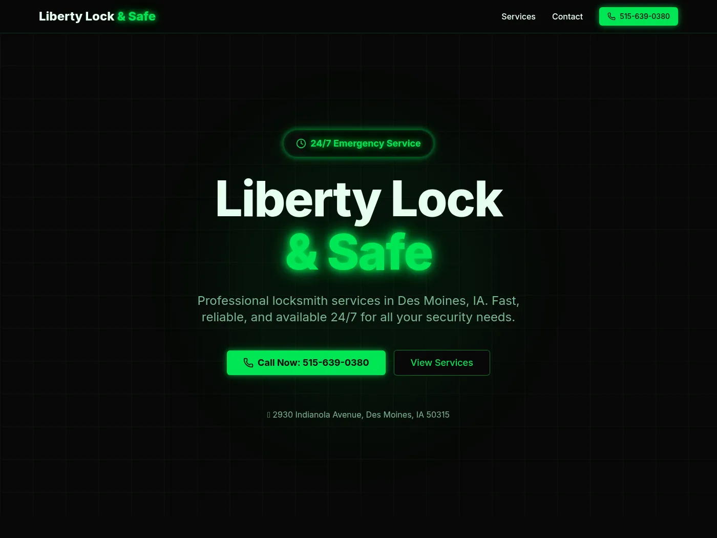 Liberty Lock & Safe Neon Locksmith Website