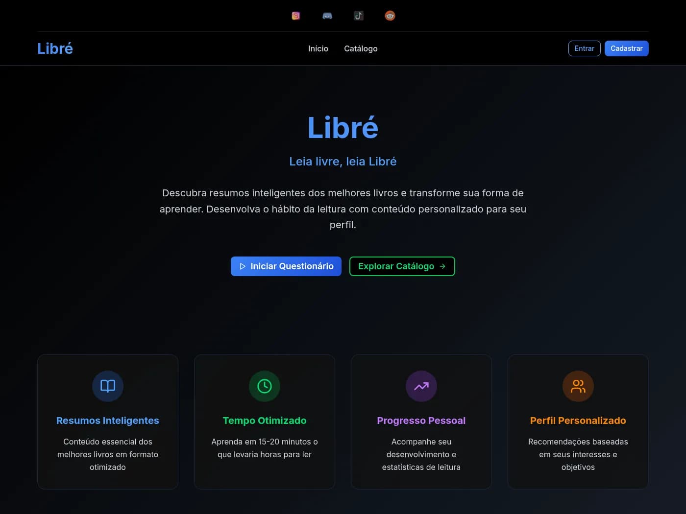 Libré: Resumos Inteligentes de Livros