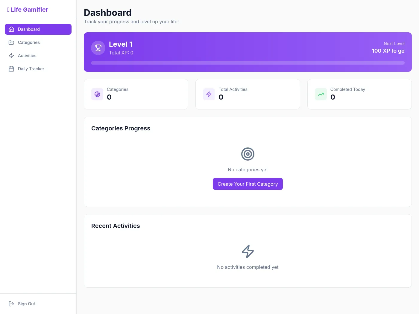 Life Gamifier: Track Real-Life Progress with XP & Levels